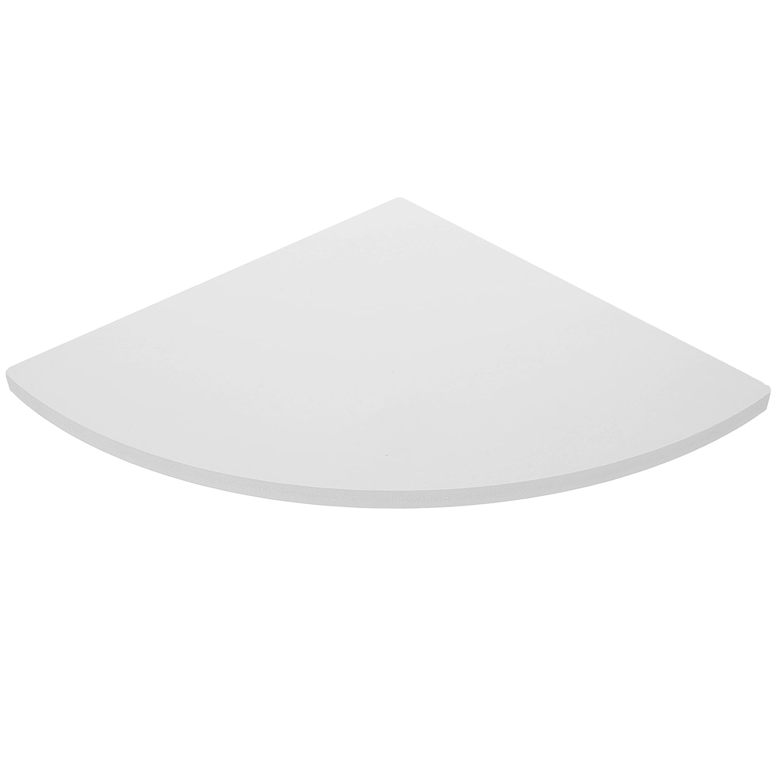 ULTNICE Wall Floating Corner Shelf Bathroom Storage Unit White PVC 1Set ...