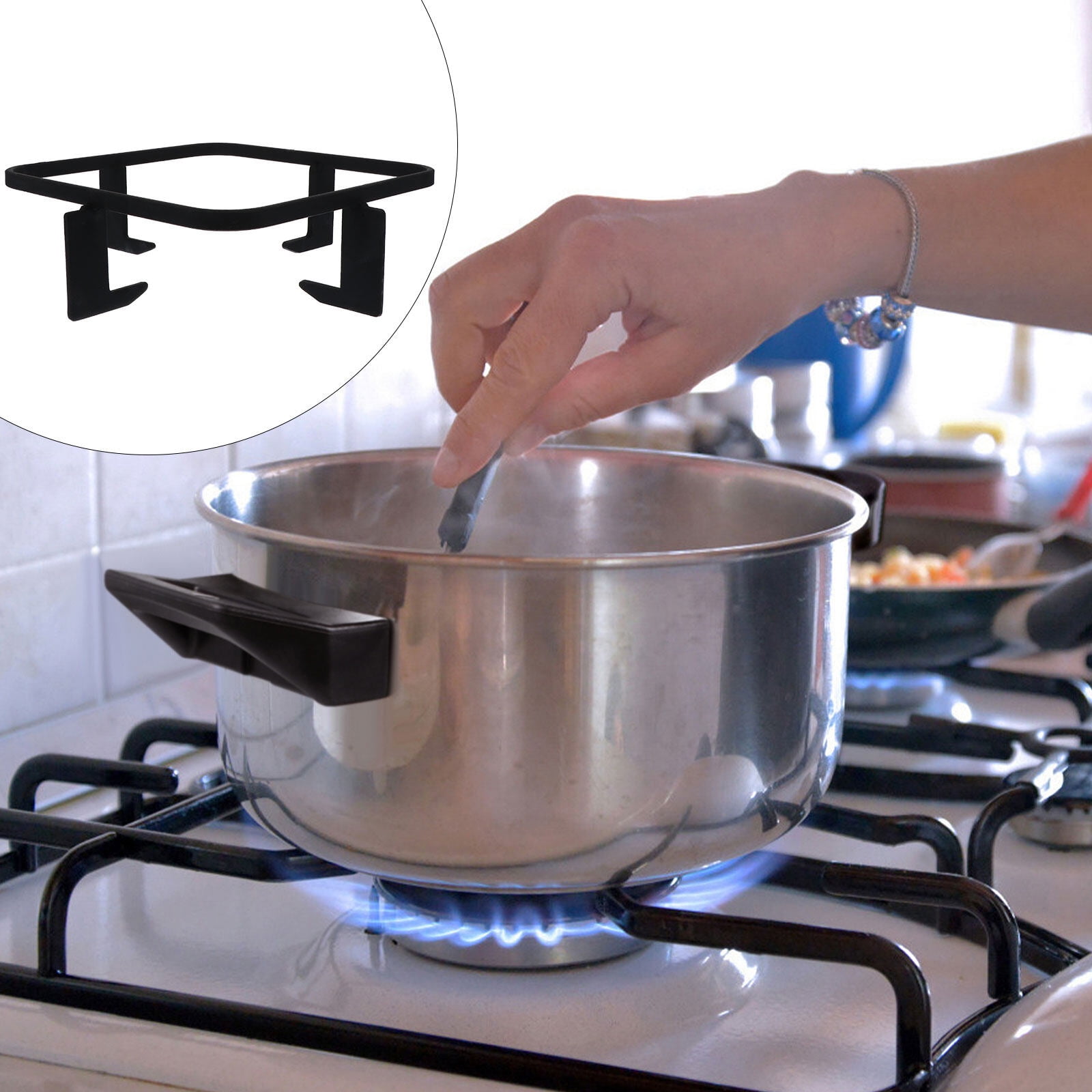 ULTNICE Pot Support Cast Iron Heat Even Distribution 1Pack 7.8X7.8X2 ...