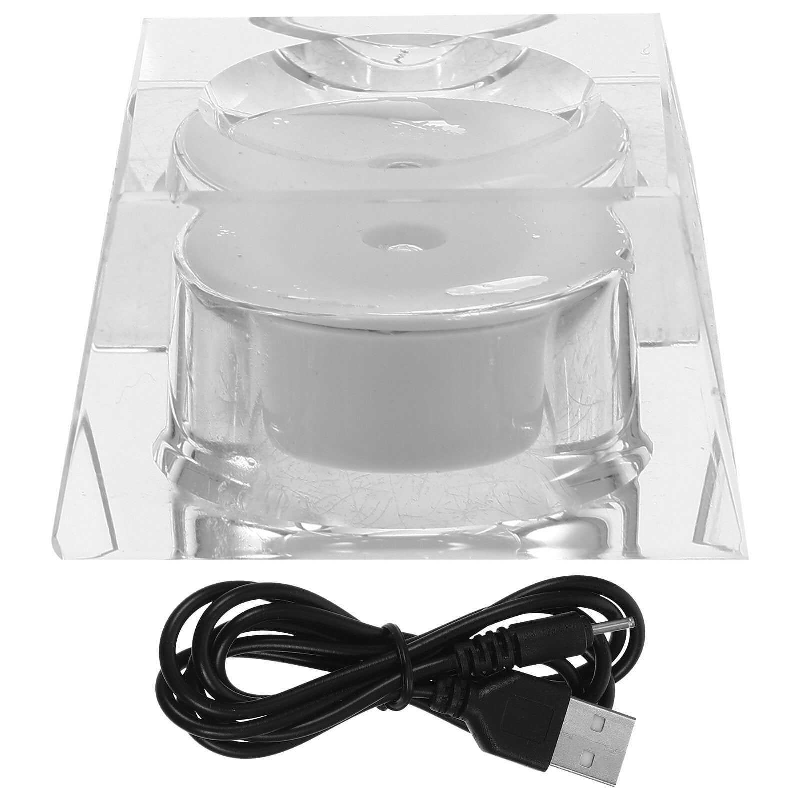 yuehuaidai Led Light Base 5cm Crystal Ball Stand Rechargeable Artwork ...