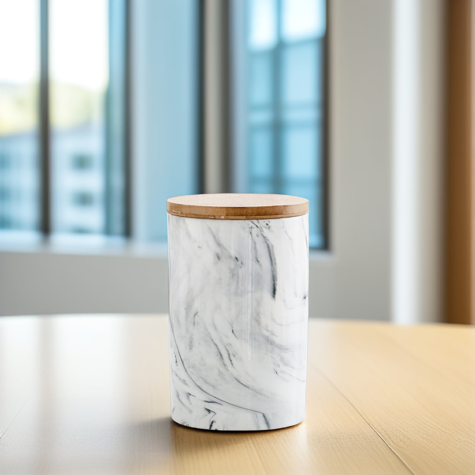 yuehuaidai Marble Canister Storage Boxes with Lids Ceramic Jar ...