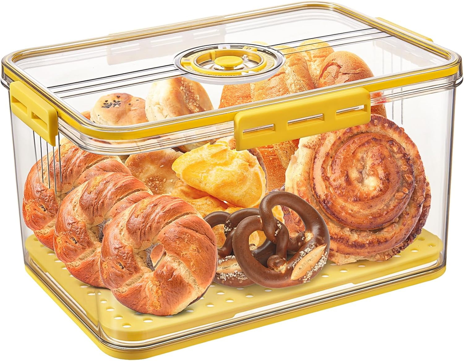 yughops Bread for Homemade Bread Boxes for Kitchen Counter Airtight ...