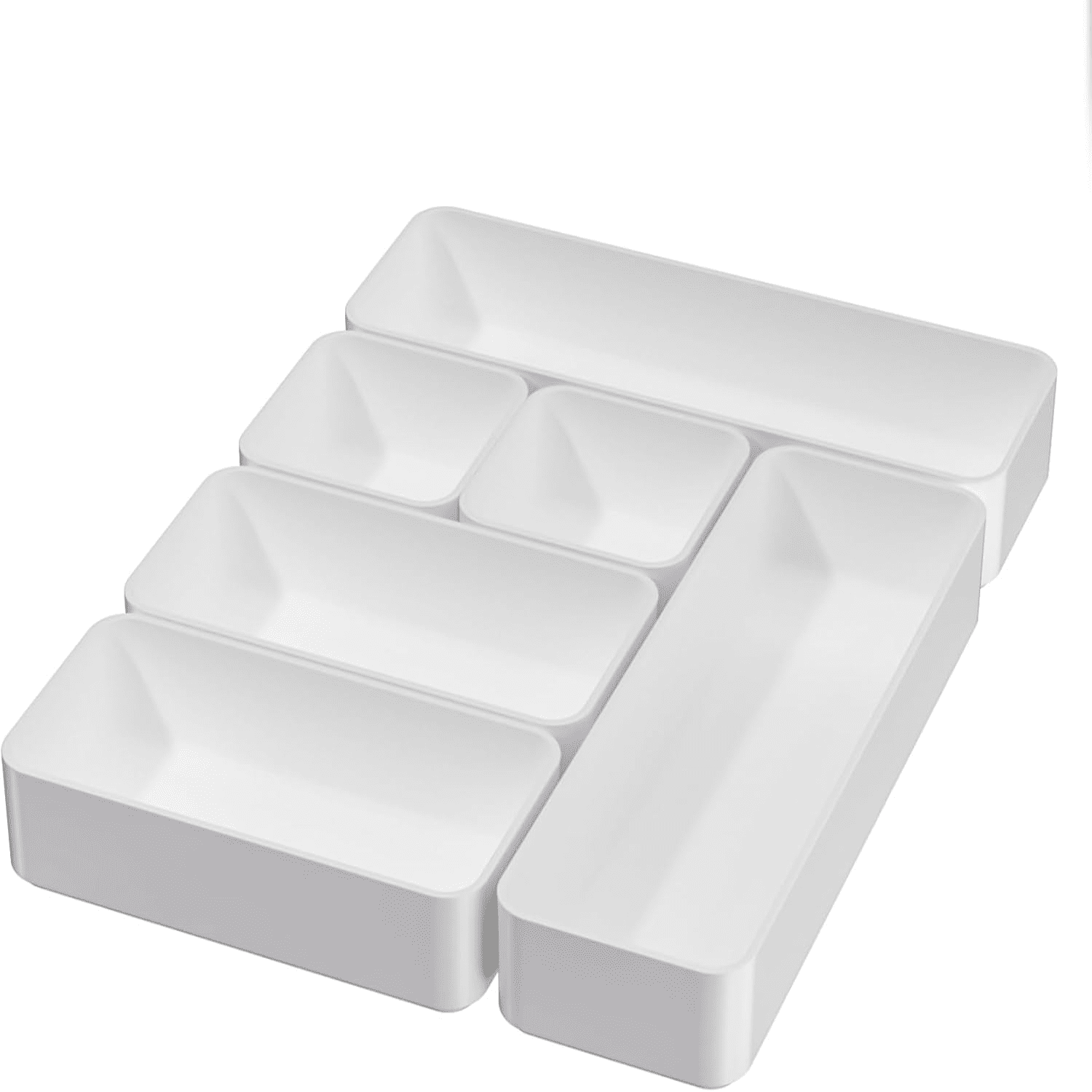 hltdup Stackable Drawer Organizer Divider 3 Packs Wide Plastic Makeup ...