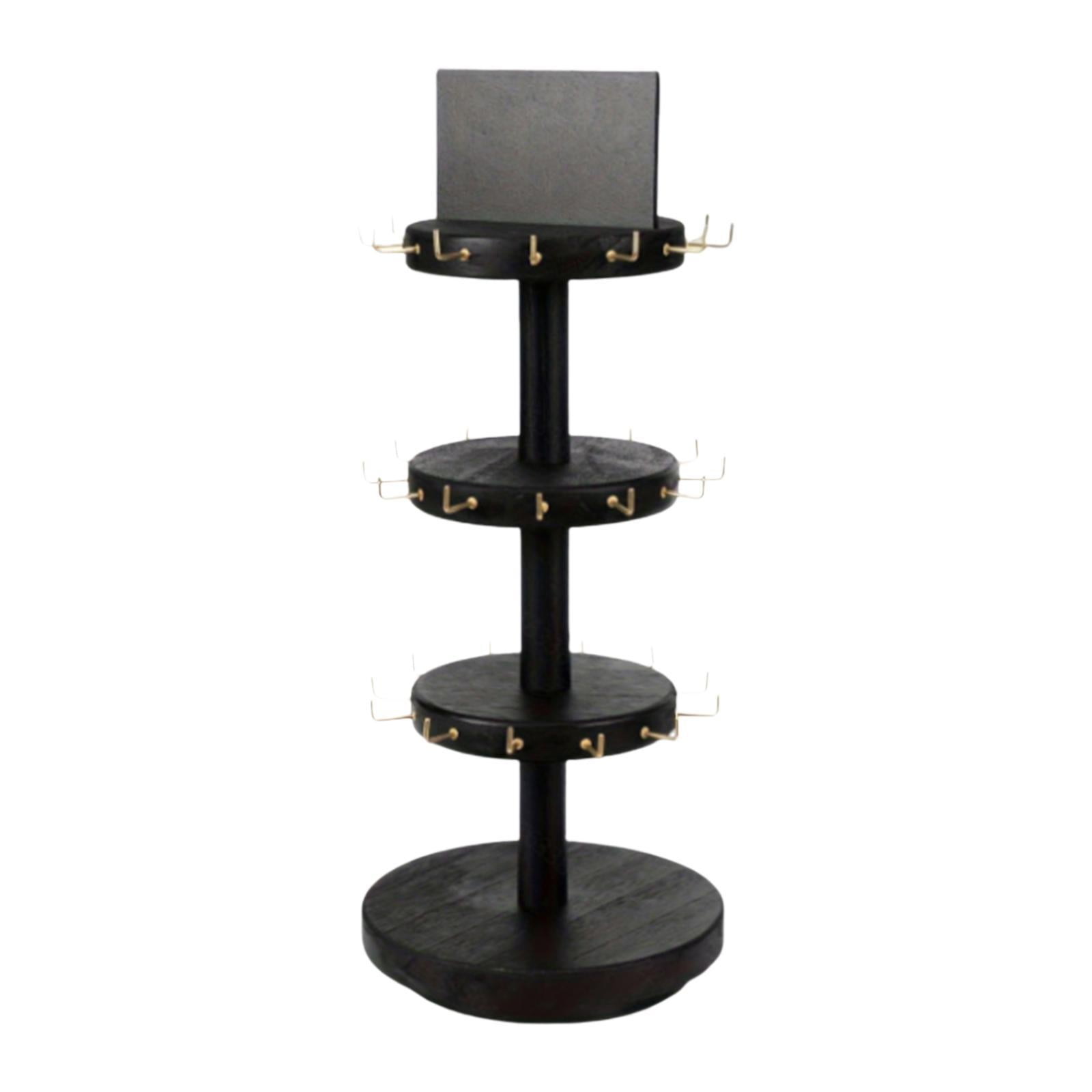 yuksok Bracelet Display Stand 3 Tier Wood Sturdy Jewelry Hanger ...