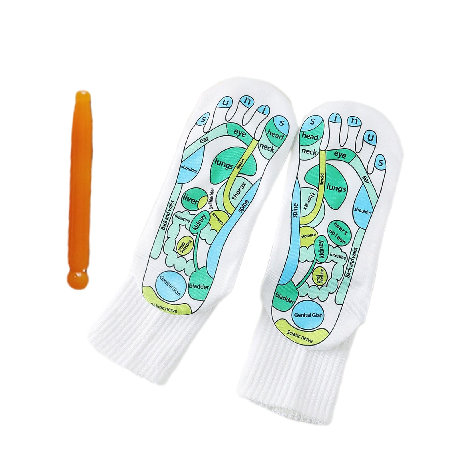 yuksok Foot Massage Socks SPA Sock for Foot Massage Reflexology Socks ...