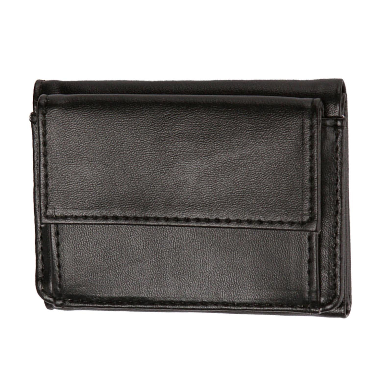 yuksok Men Wallet Organizer PU Leather Stylish ID Holder Three Fold ...