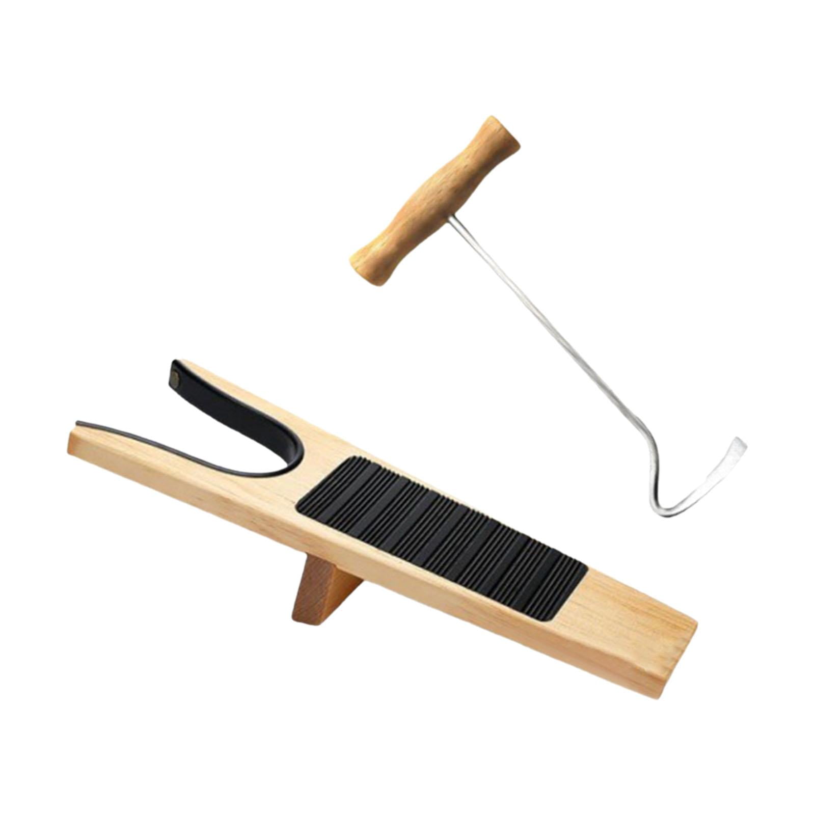 yuksok Wood Boot Remover Boot Hook Boot Jack Puller for Leather Shoes ...