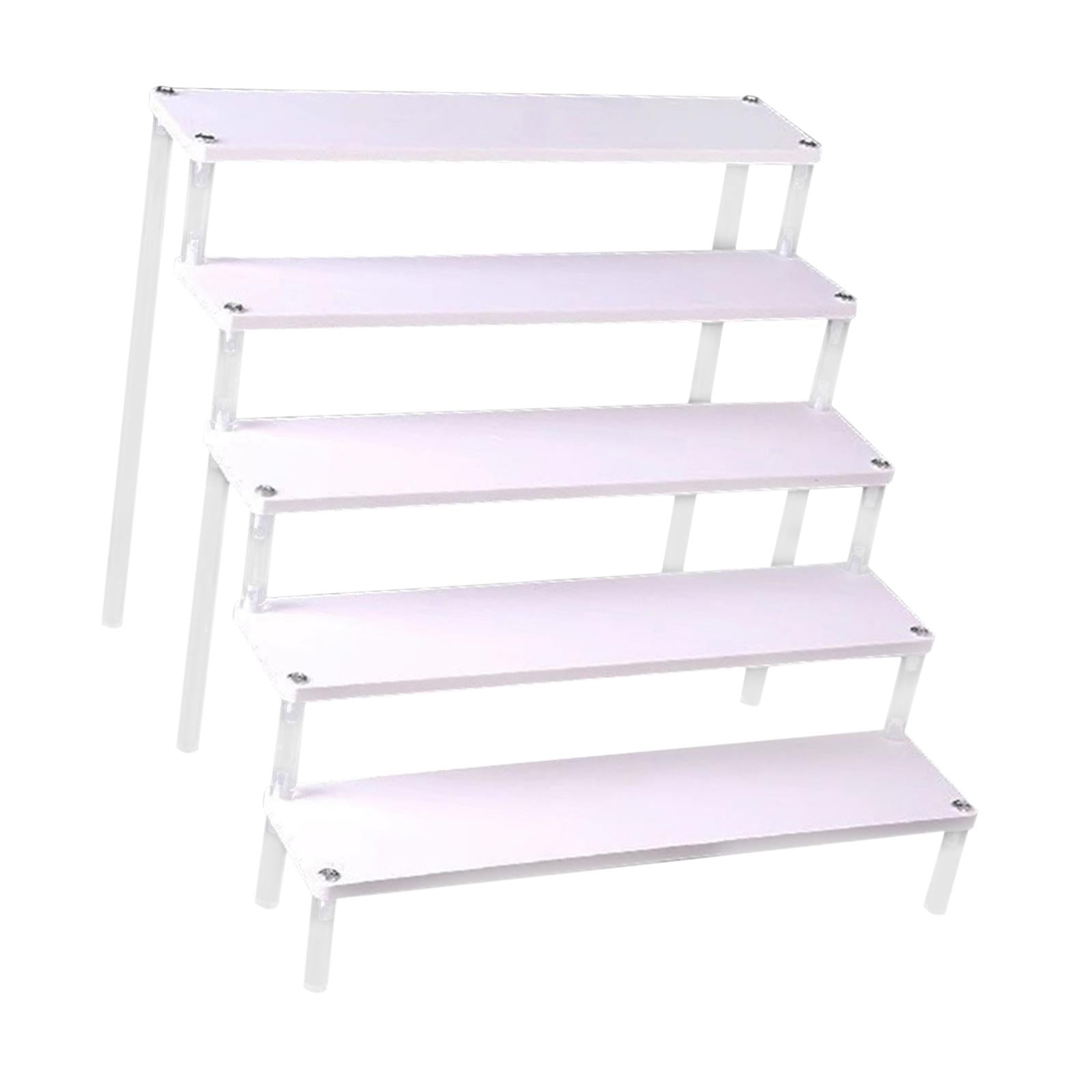 yuksok Wooden Display Riser Stand Acrylic Counter Shelf for Desserts ...