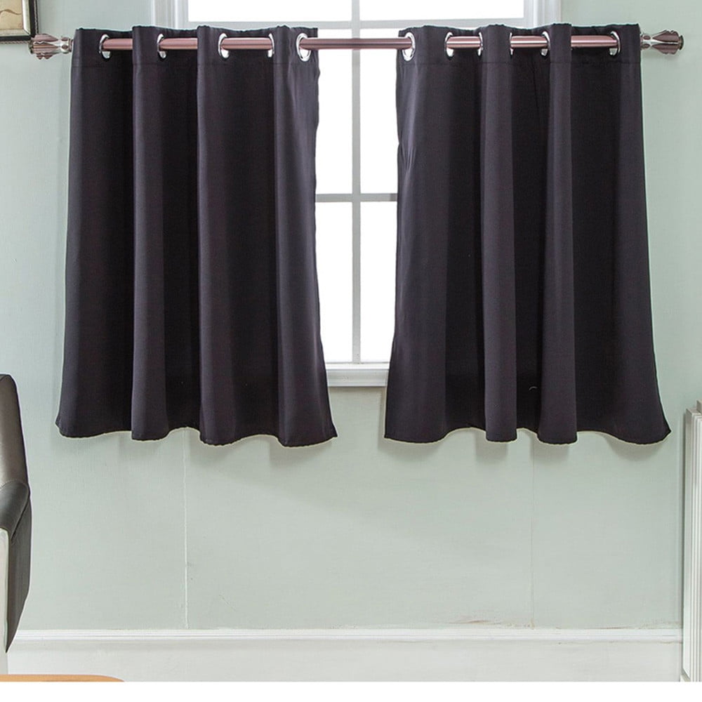 yulier Blackout Valances Kitchen Curtains Grommet Thermal Insulated ...