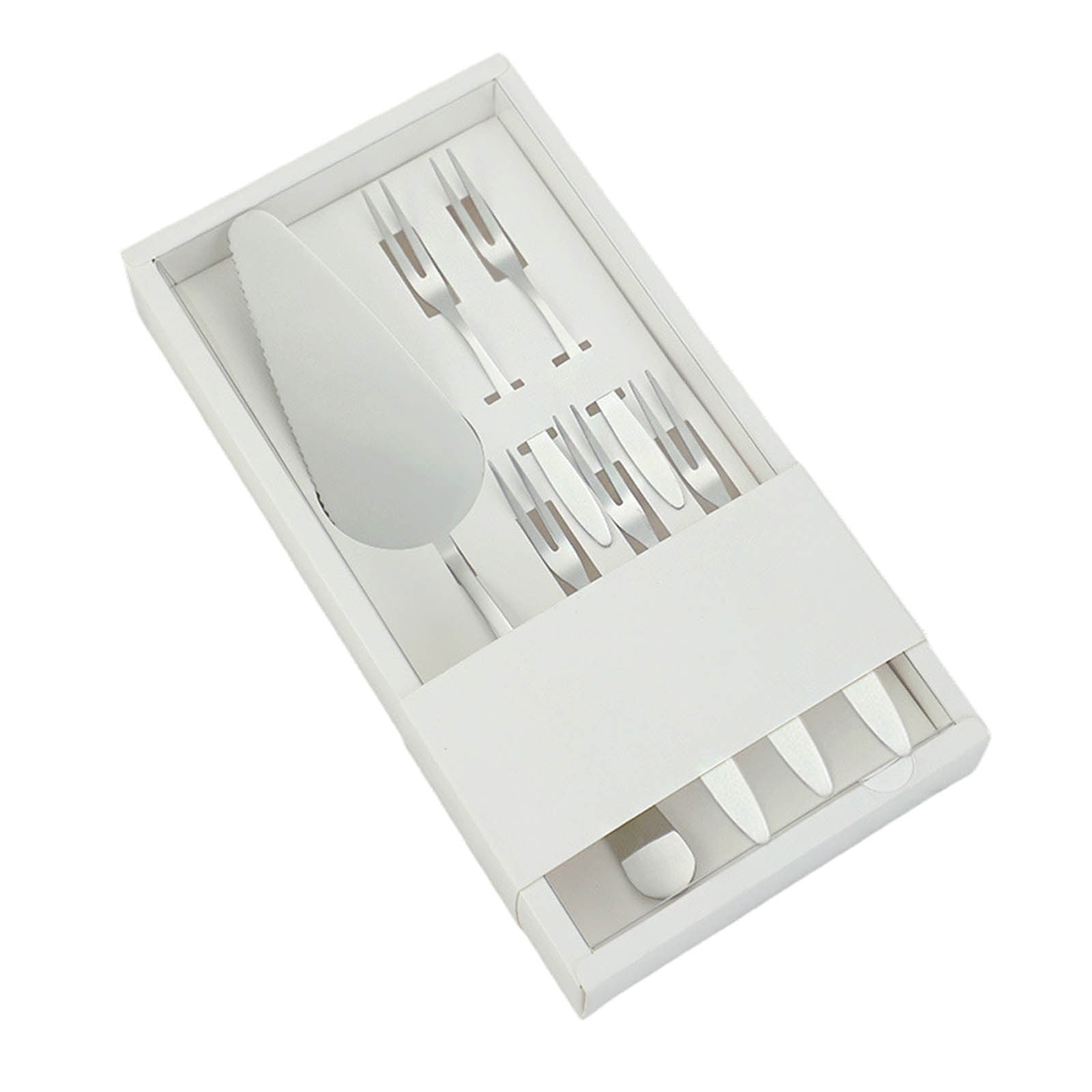 yulier Cake Knife and Forks Set, Cake Cutting Set for Wedding Birthday ...