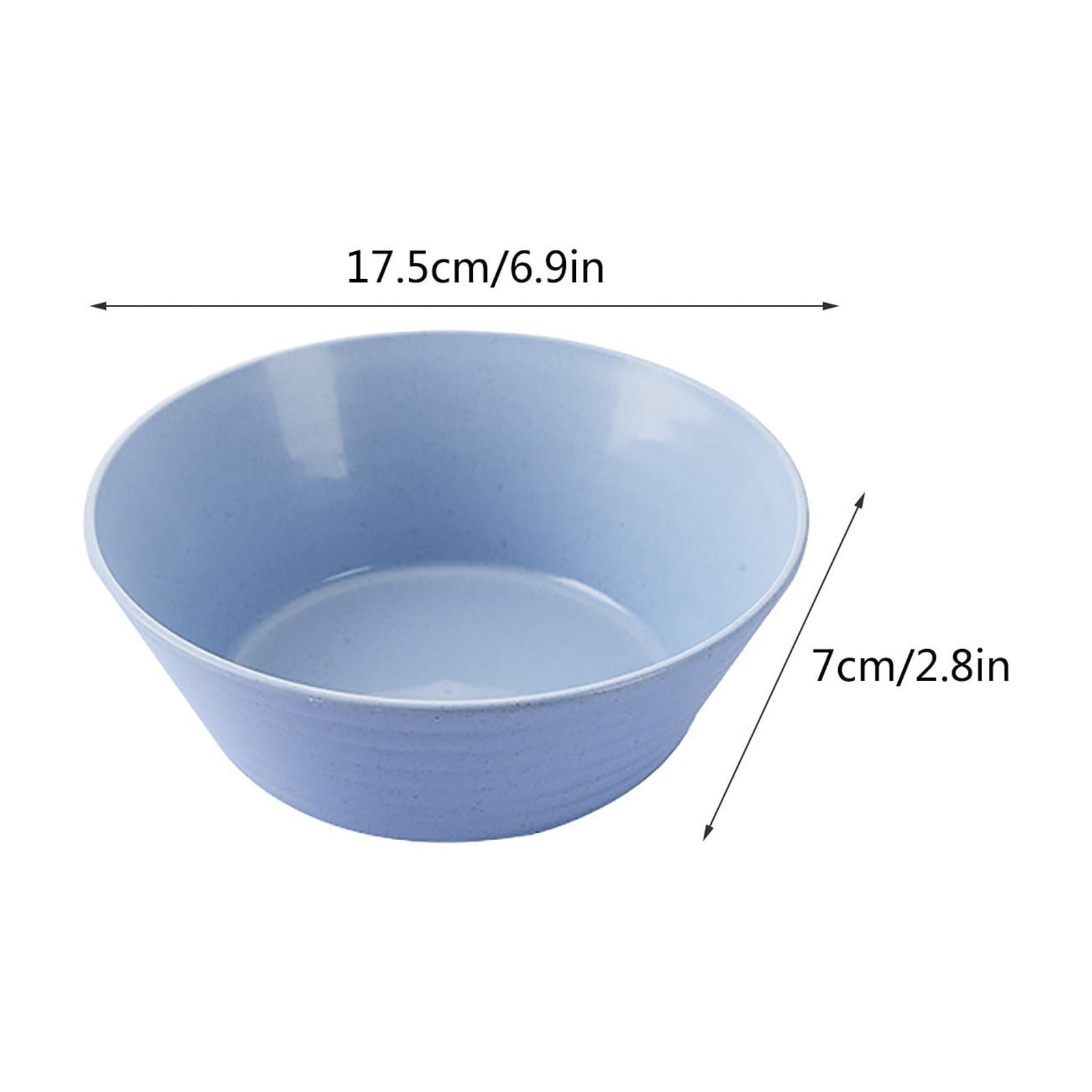 yulier Cereal Bowl Reusable Plastic Bowl Wheat Straw Bowls for Kitchen ...