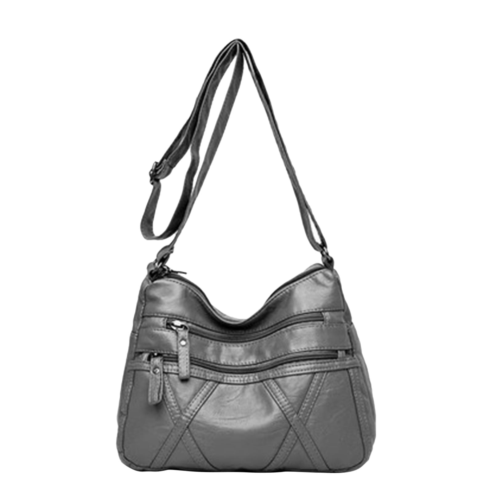 JeashCHAT Soft Leather Shoulder Bag Casual Crossbody Bags for Women ...