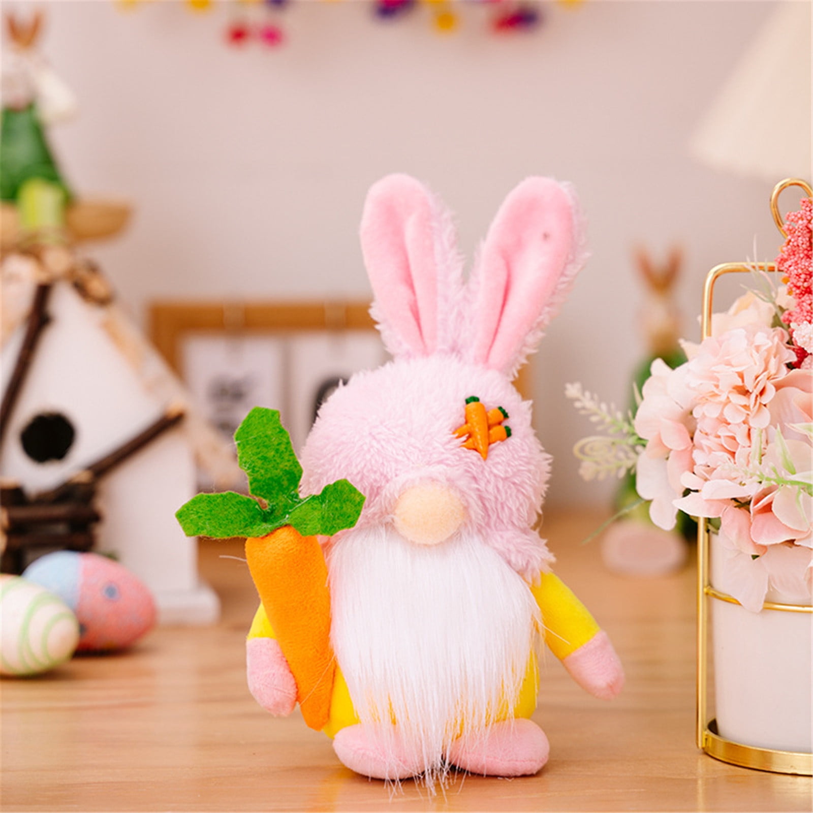yulier Easter Bunny Gnomes Plush Decorations Spring Easter Gnome Bunny ...