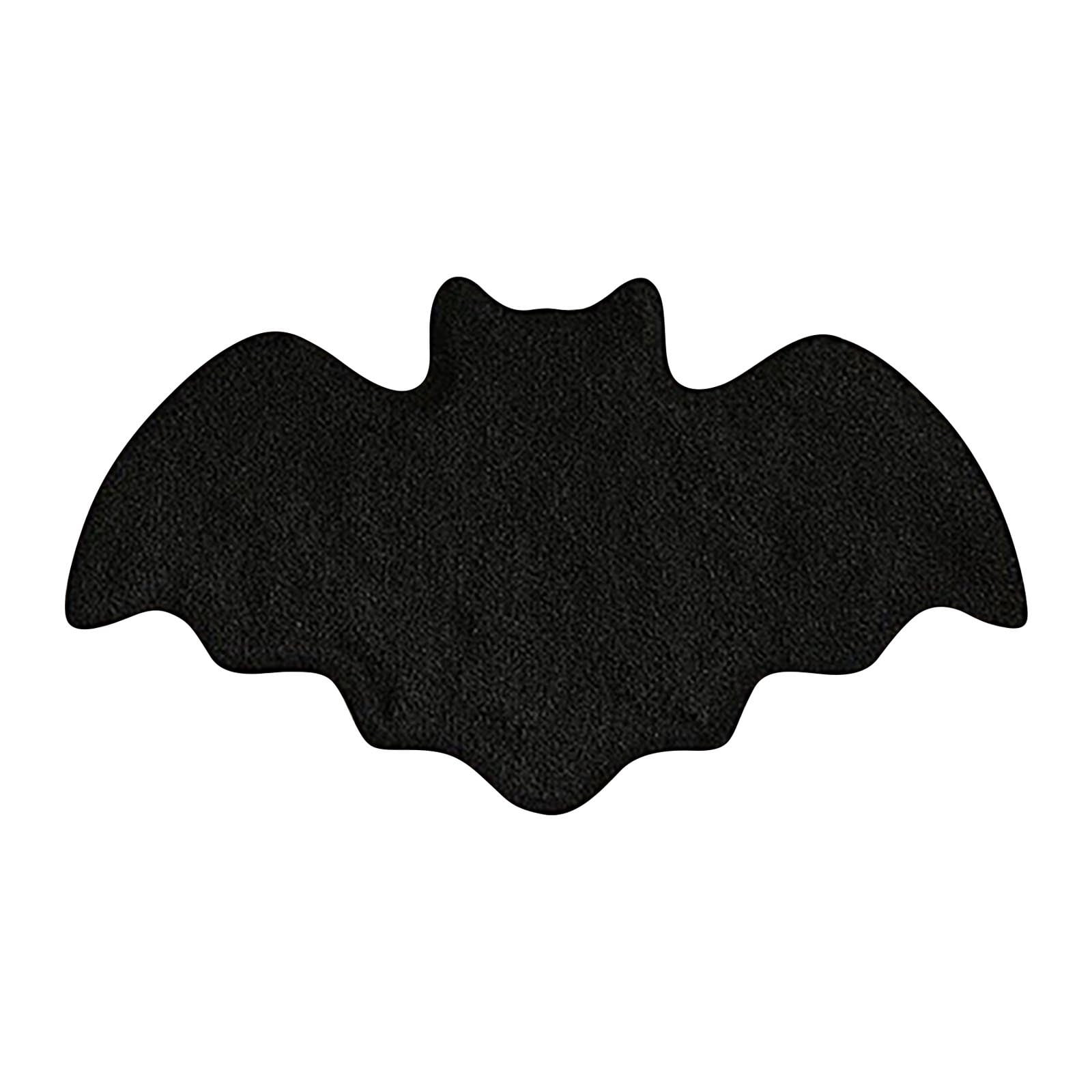 yulier Halloween Bat Bath Mat Spooky Bathroom Rug Gothic Decor Non-Slip ...