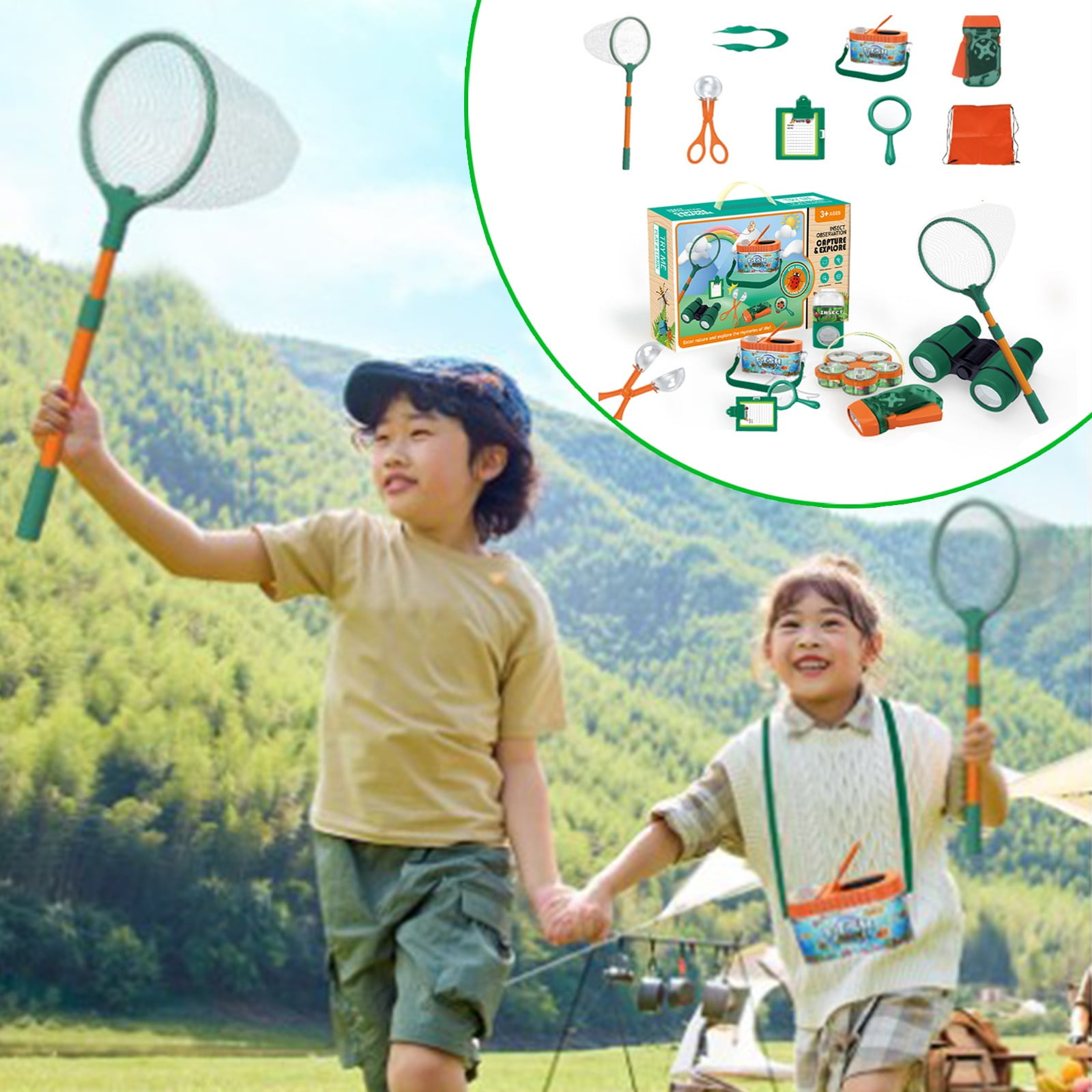 yulier Kids Explore Kit and Insect Catcher Kit, Outdoor Exploration ...