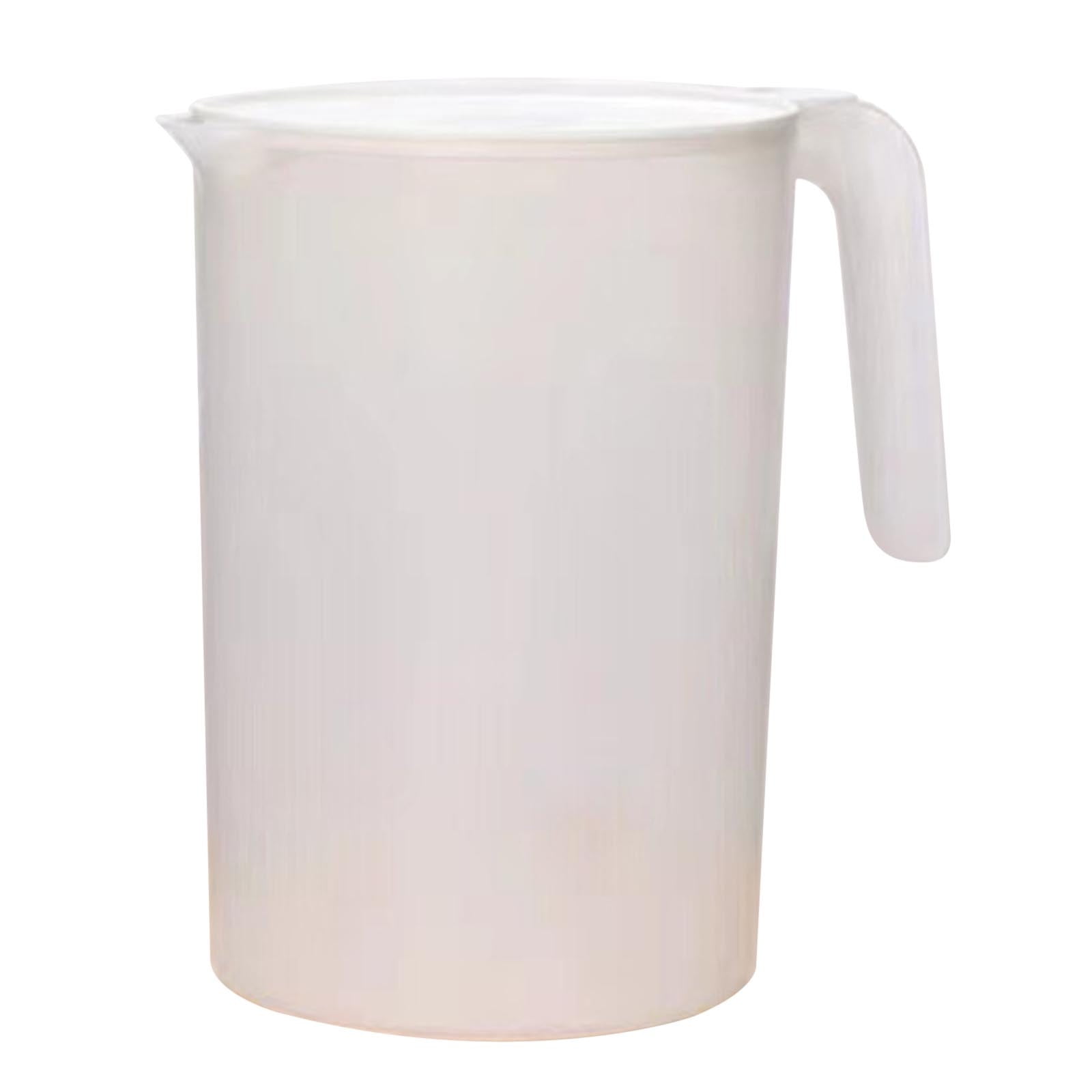yulier Plastic Pitcher with Lid and Spout, 2L Cold Water Pitcher with ...