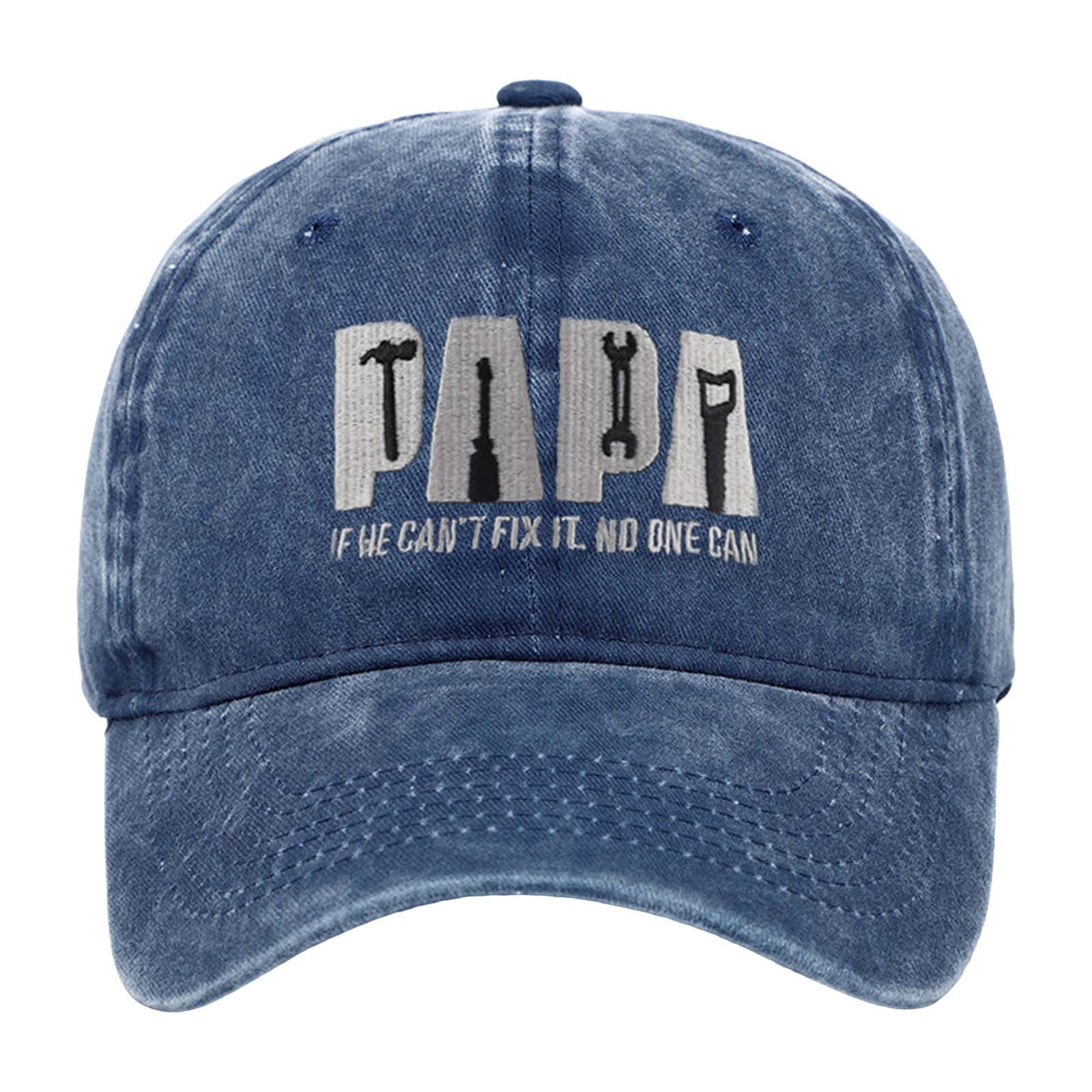 yunLCZ Baseball Cap Father's Day Men's Hats Beautifully Washed Deformed ...