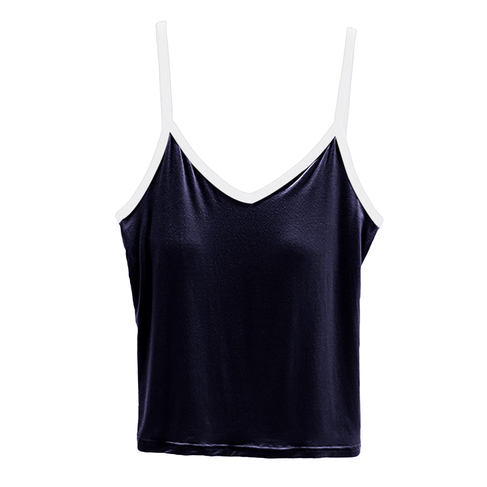 yunLCZ Square Neck Tank Top Tops For Women In Bra Adjustable Spaghetti ...