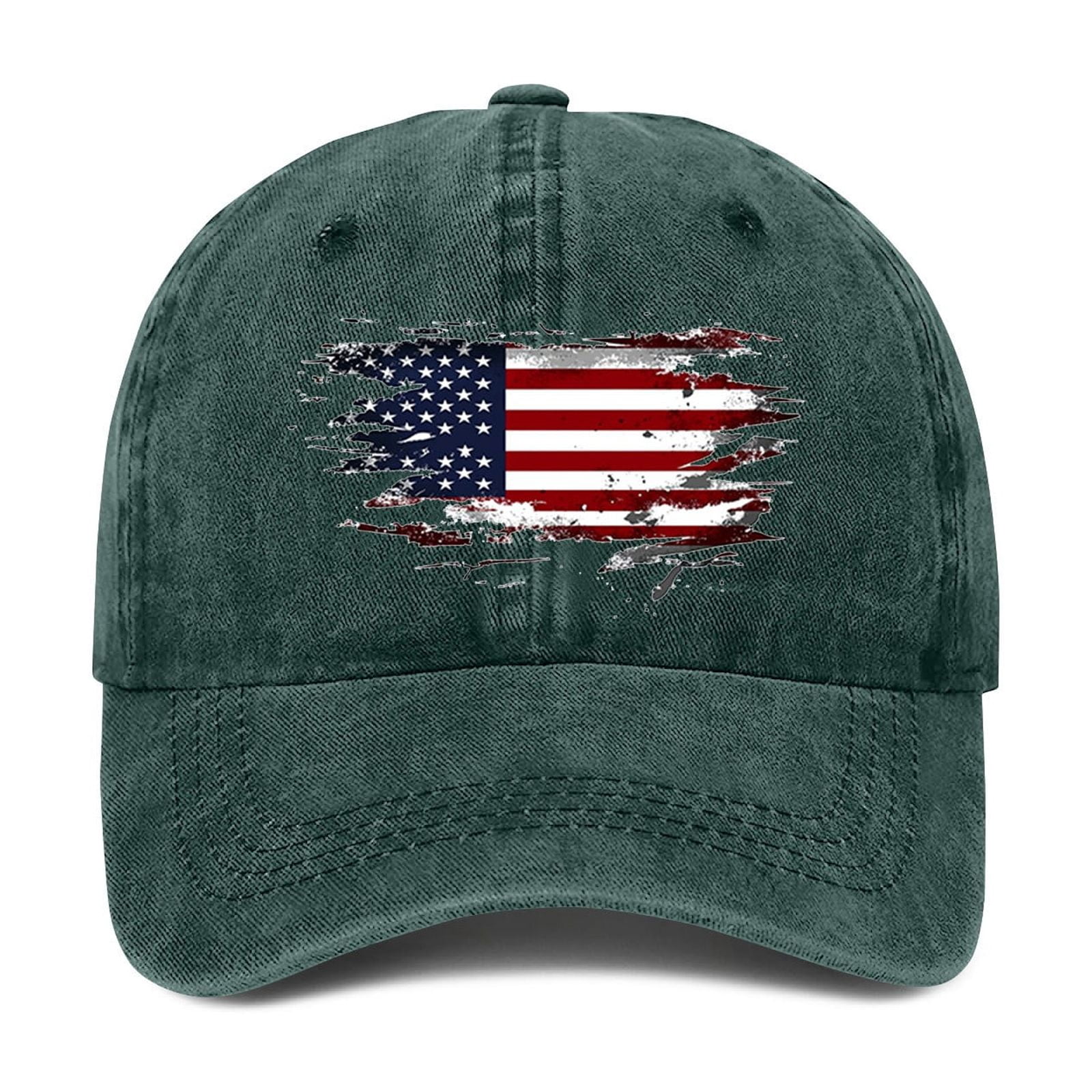 yunLCZ USA Flag Baseball Cap For Men Women Vintage Striped Bhutanese ...
