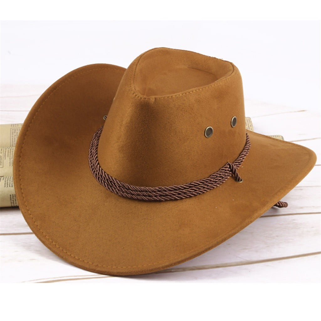 yunLXY Clearance Cowboy Hat Yellow Western Cowboy Hat for Men Women ...