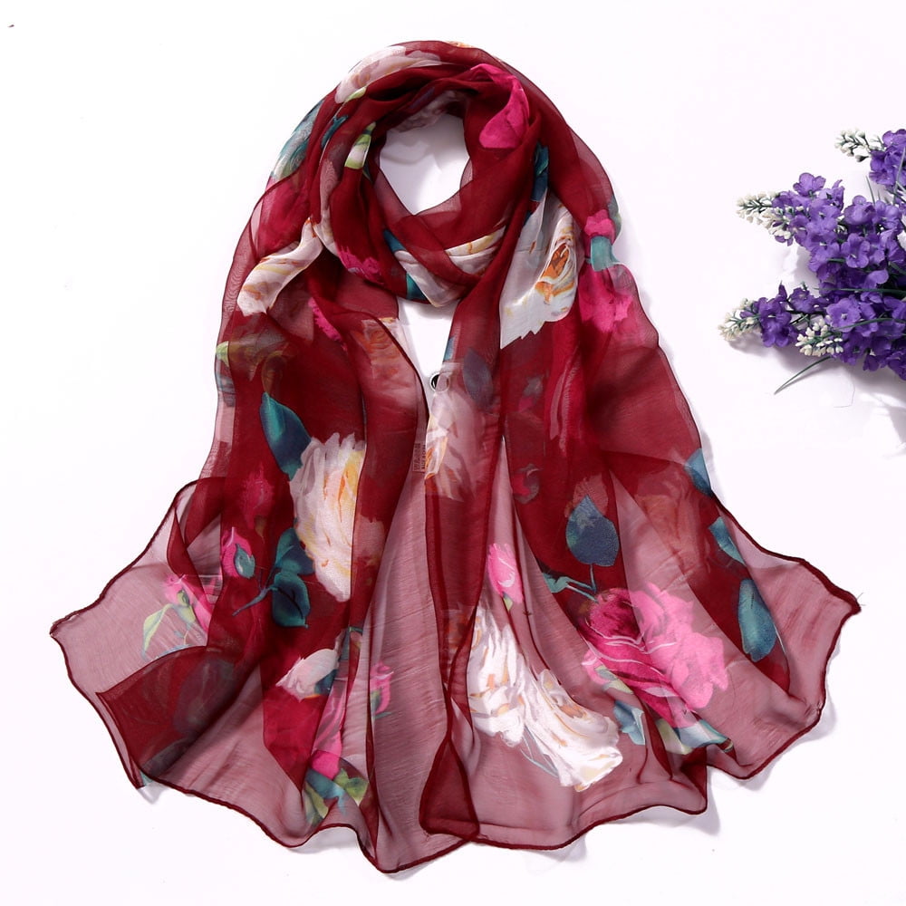 yunLXY Under $5 Silk Scarf for Women Fashion Scarves Long Lightweight ...
