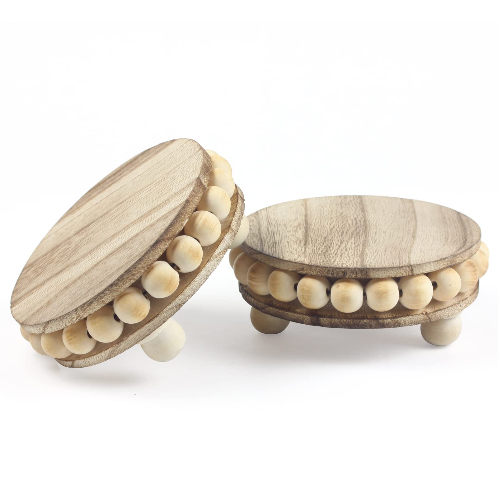 yunmanqiji 2 Pack Wood Riser, Risers for Decor，Pedestal Stand，Display ...