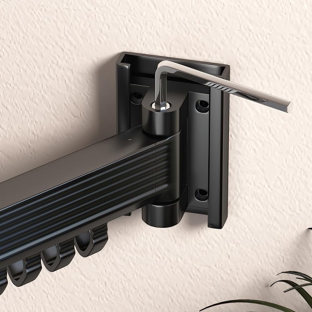 yunmklos Tri Fold Clothing Rack with Extended Arm Expandable Clothes ...