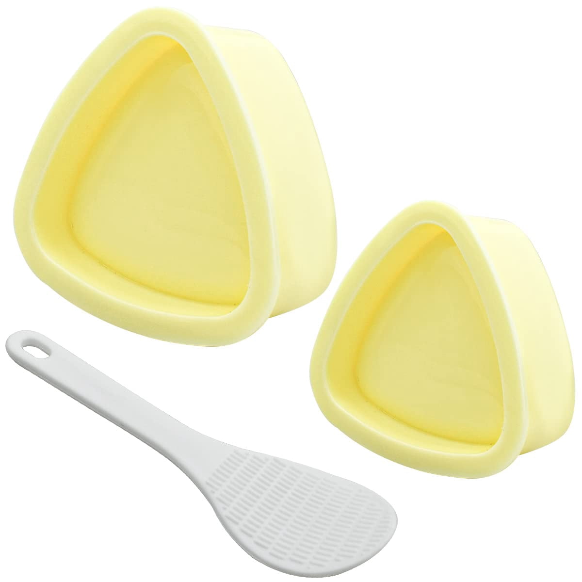 yuntop 2 Pack Triangle Sushi Maker & 1 Pack Rice Paddle Triangle ...