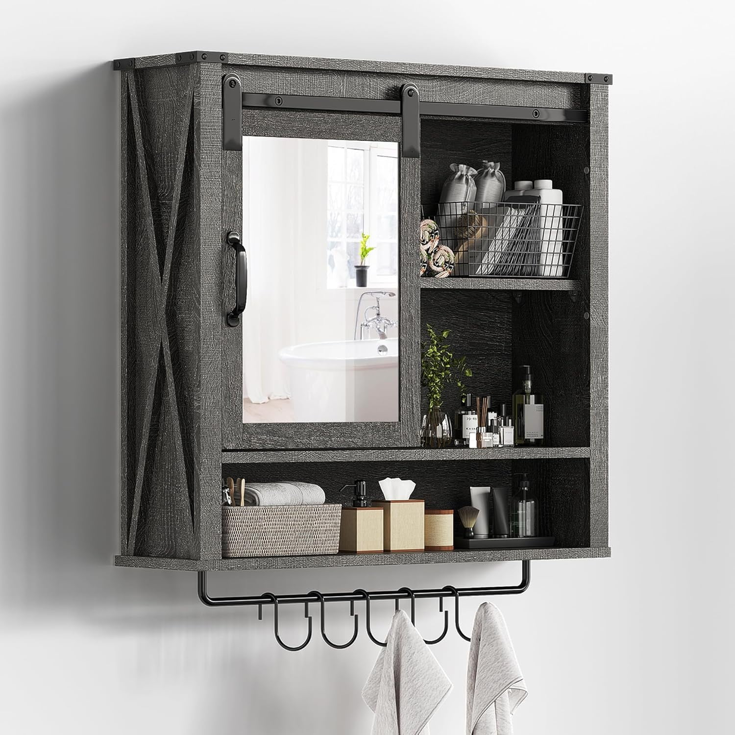 Medicine Cabinet With Towel Bar