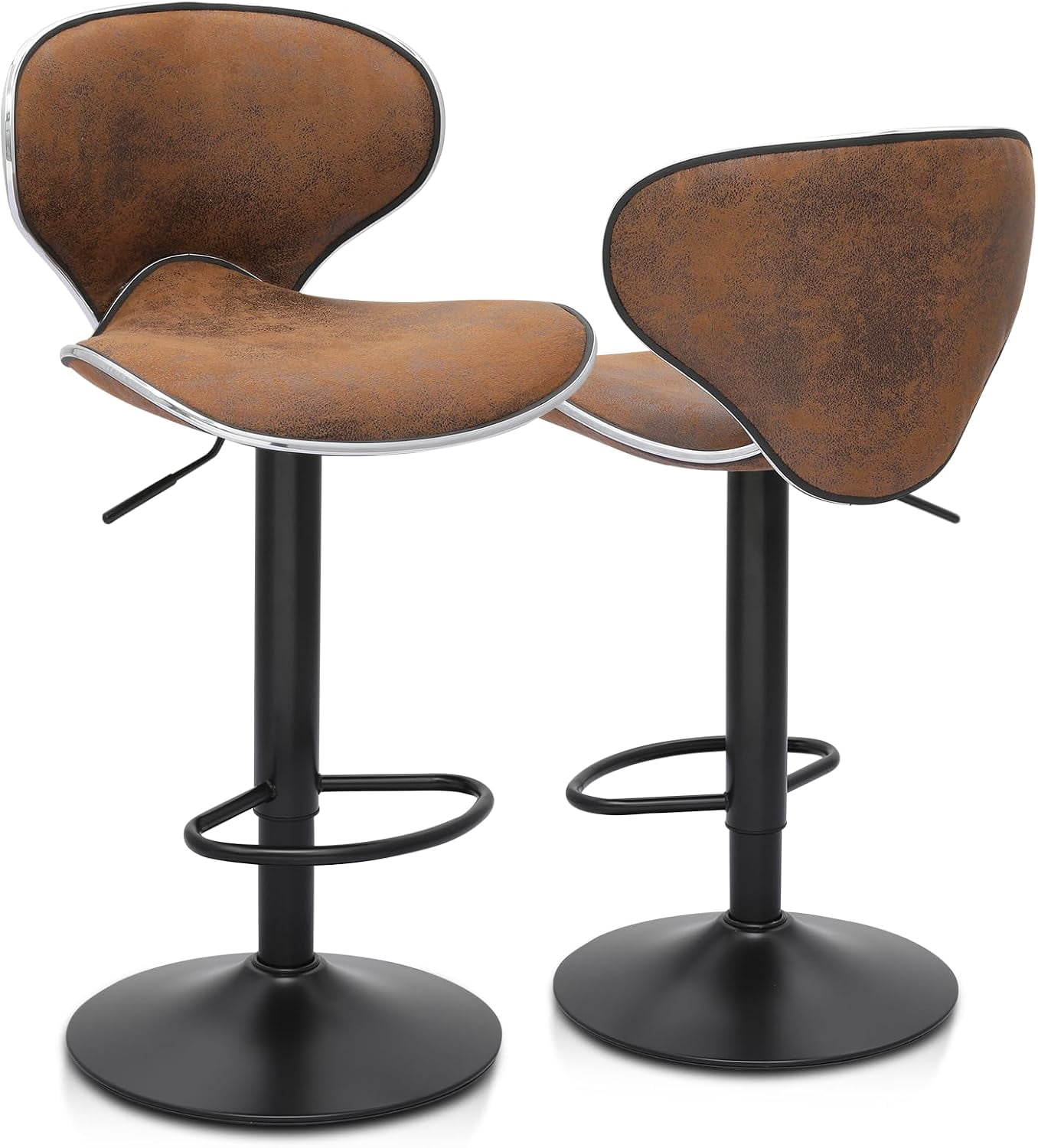 yutrewq Adjustable Counter Height Swivel Barstools Modern Dining Chair ...