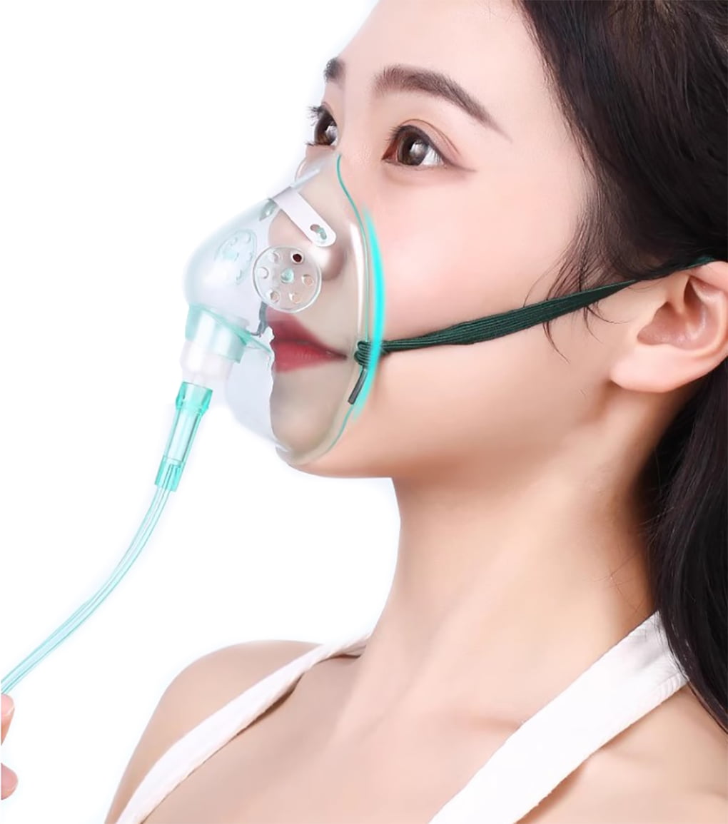 yuwell Adult Oxygen Mask with 6.6' Tubing and Adjustable Elastic Strap ...