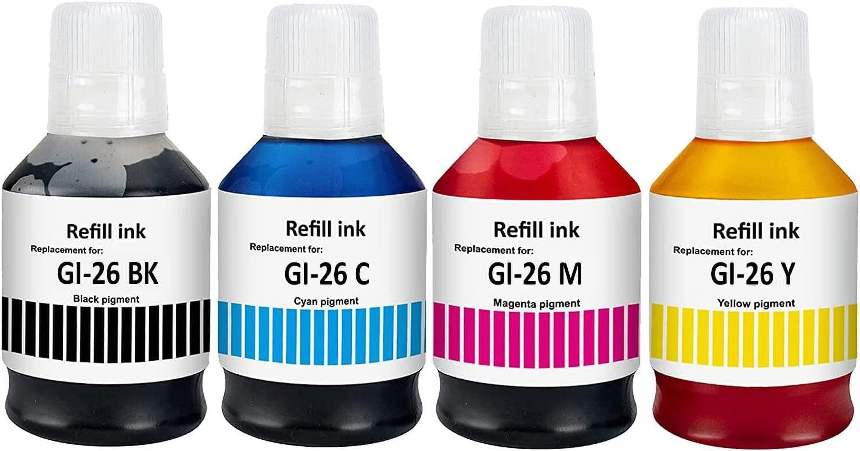 z GI26 GI-26 Ink Compatible with Canon GI-26 GI26 Refill Ink Bottles ...