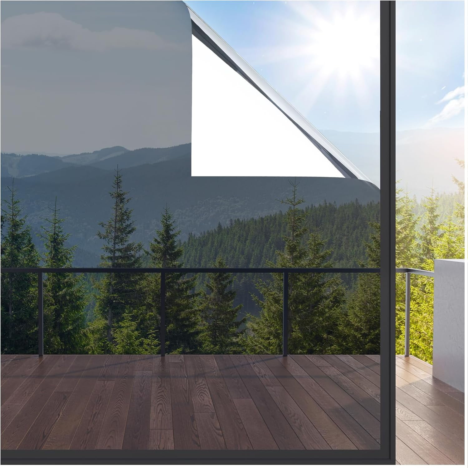 z One Way Window Film Daytime Privacy Mirror Window Tint for Home ...