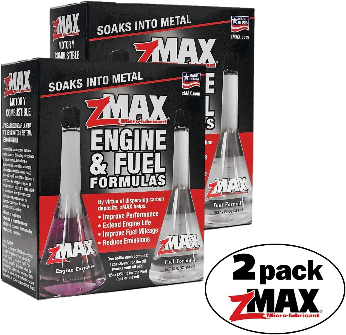 zMAX Engine & Fuel Formula Kit 12oz - 2 Pack - Walmart.com