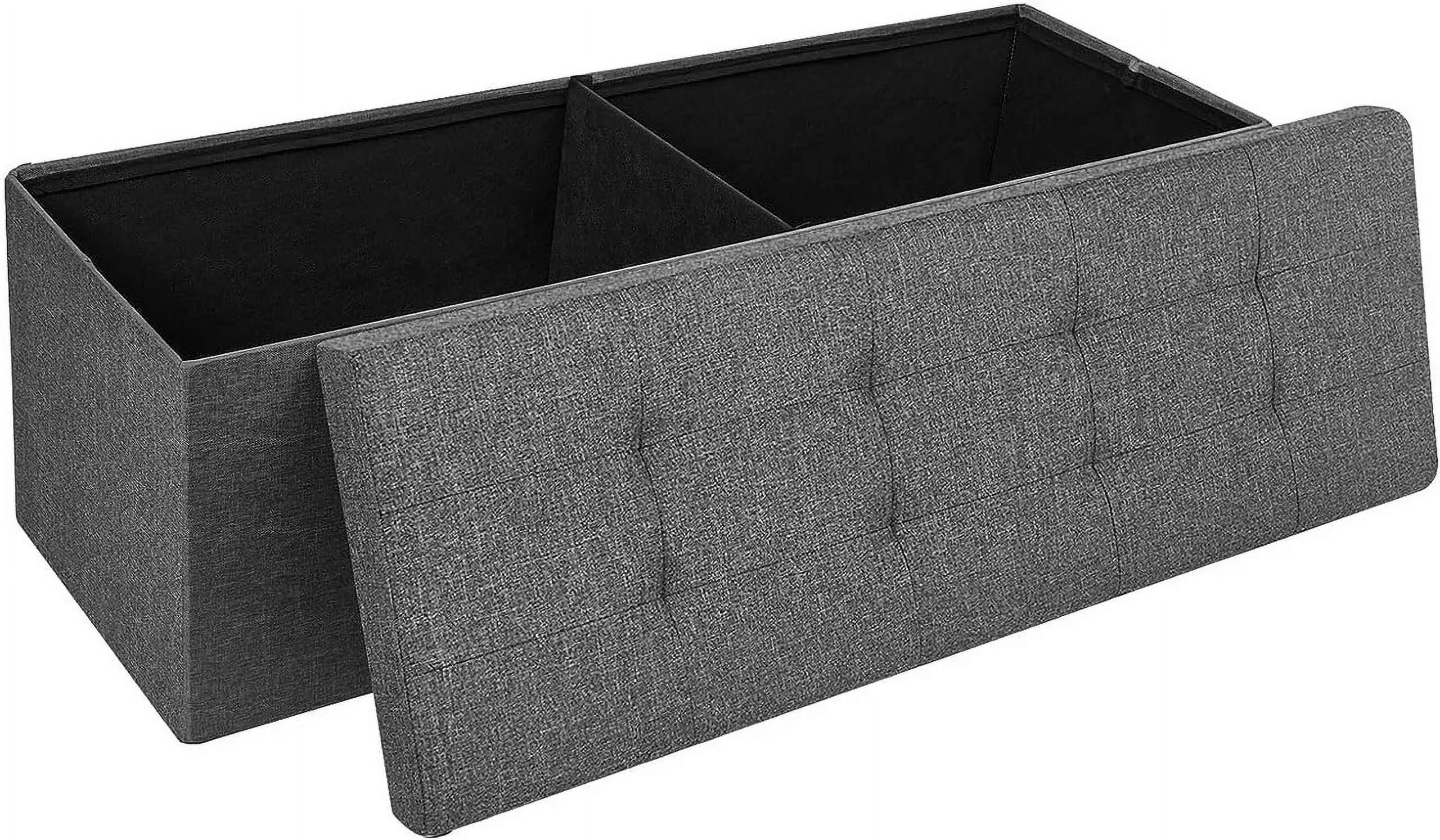 zalema 43 Inches Folding Storage Ottoman Bench, Ottoman Foot Rest, End ...