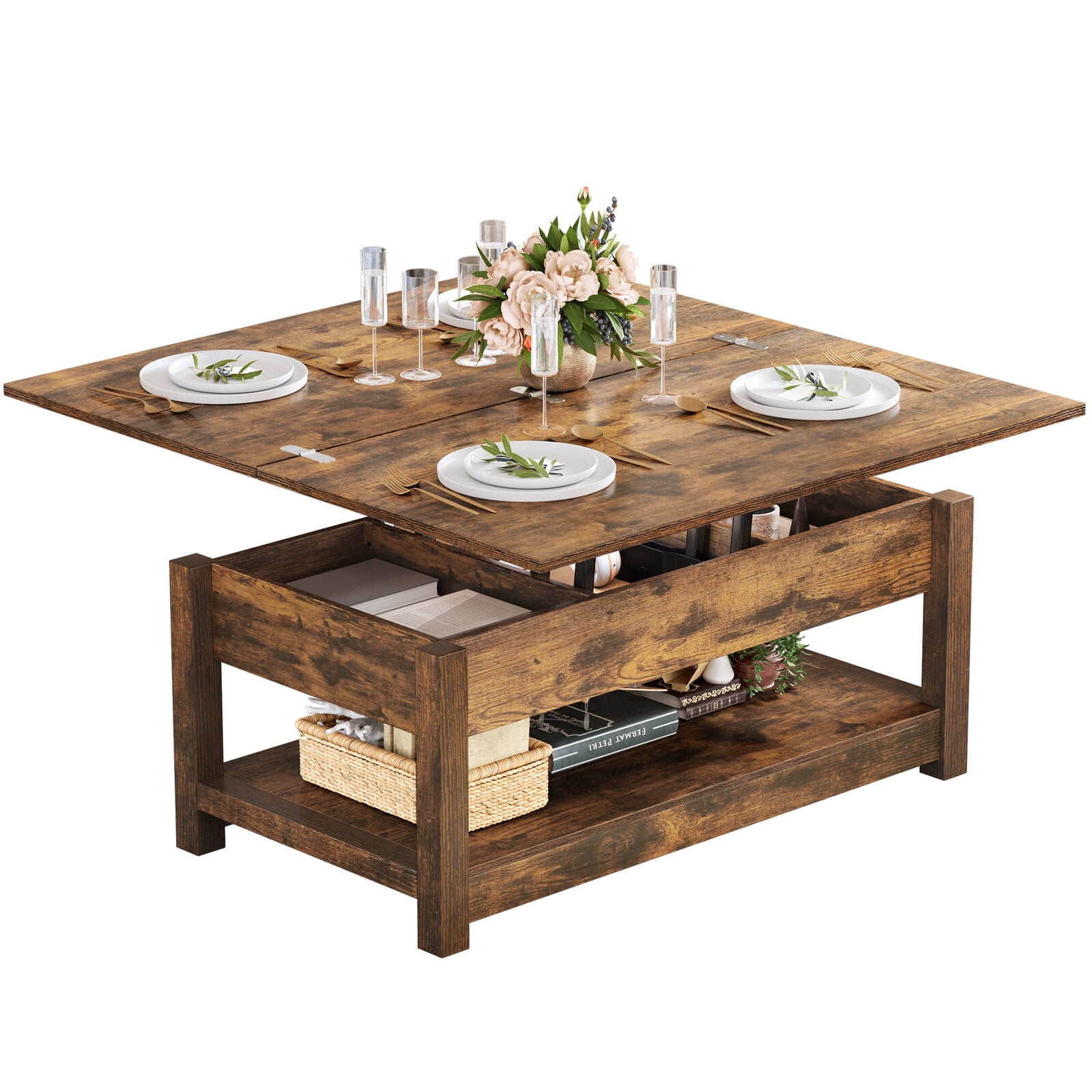 zalema Coffee Tables for Living Room, Lift Top Coffee Table, 3 in 1 ...