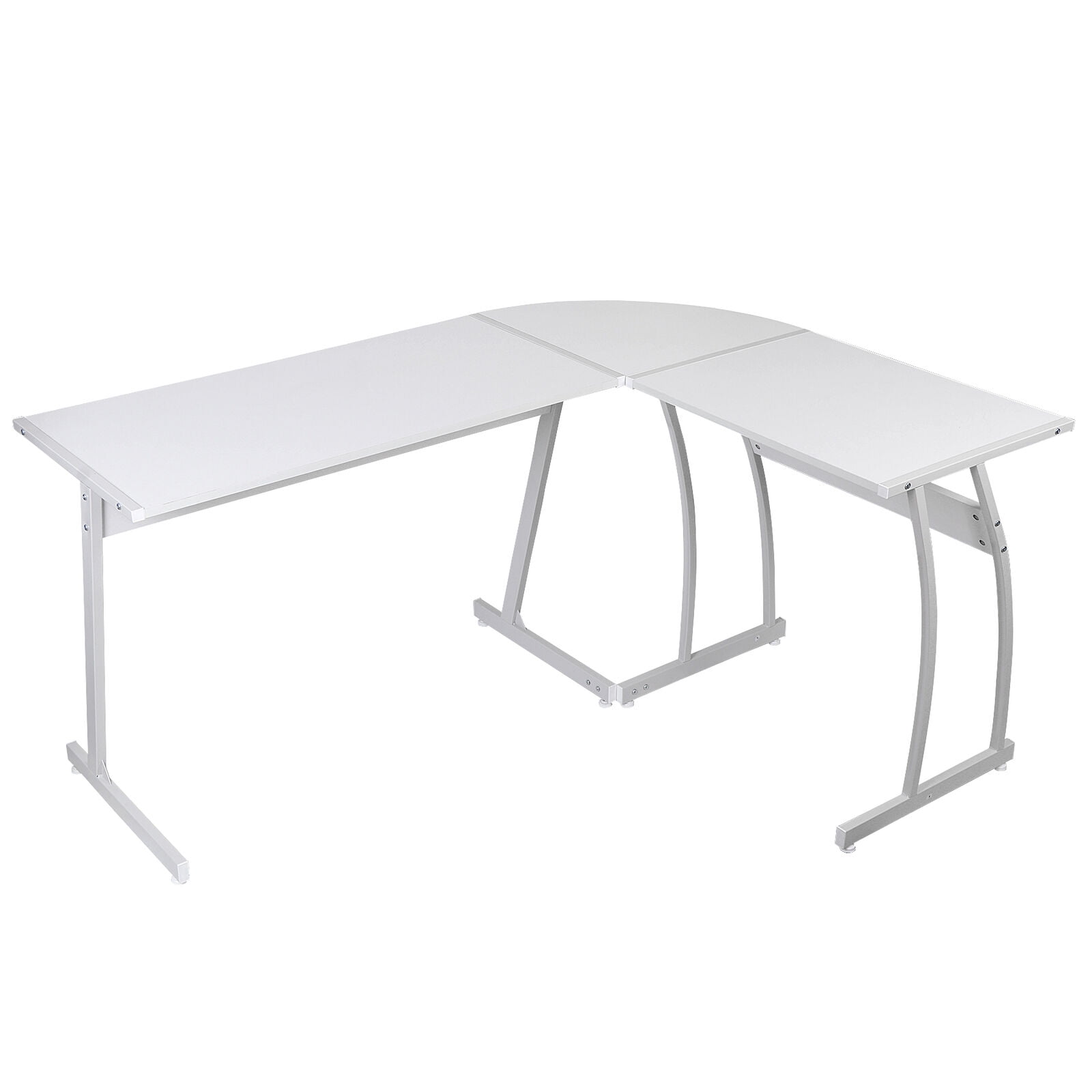 zalema L-Shape Corner Computer Game Desk, Simple Drafting Drawing Table ...