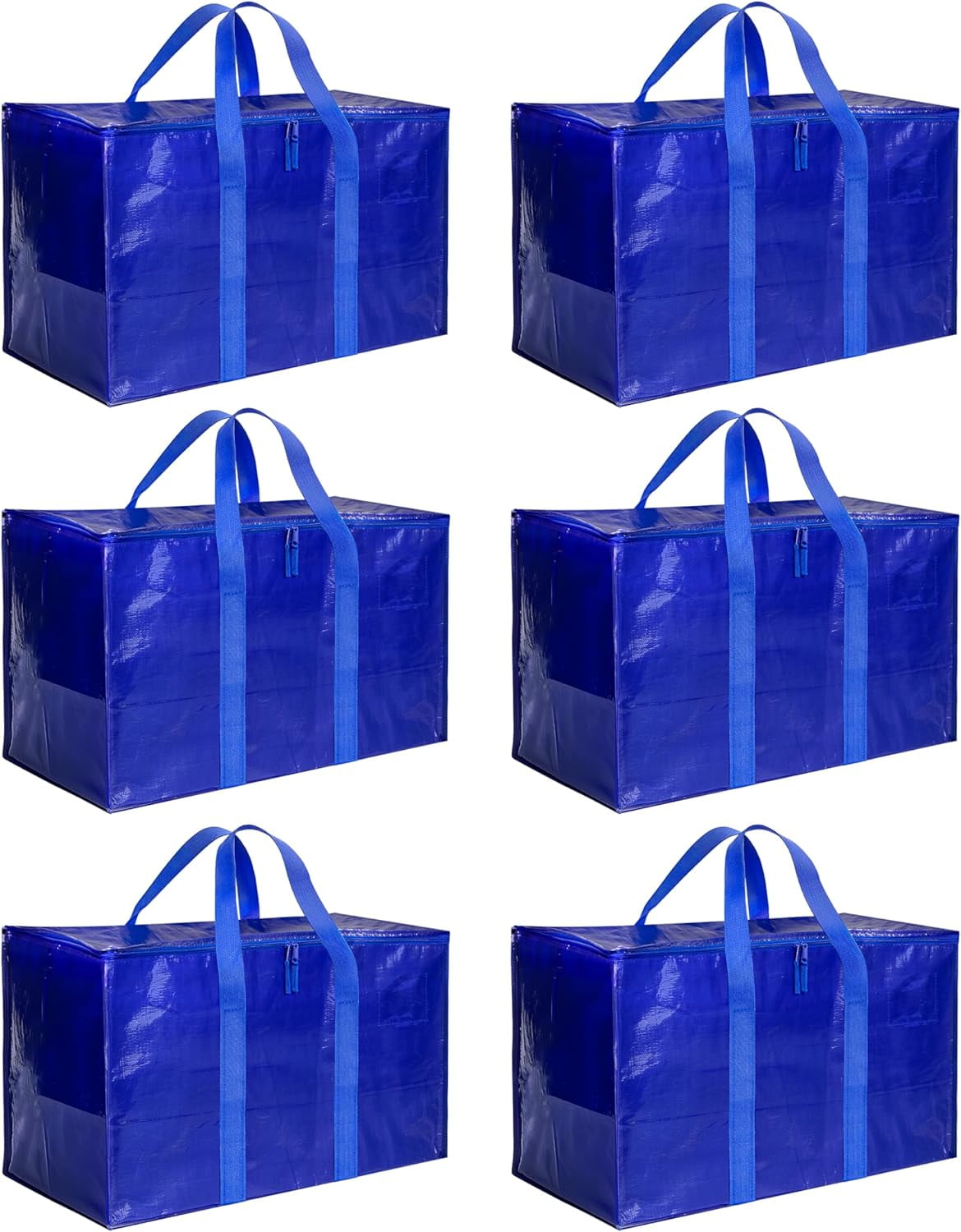 zalema Moving Bags, Heavy Duty Storage Totes with Lids, Sturdy Handles ...