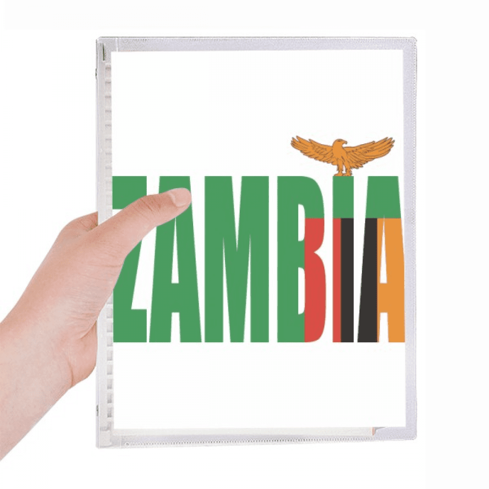 zambia country flag name notebook loose diary refillable journal ...