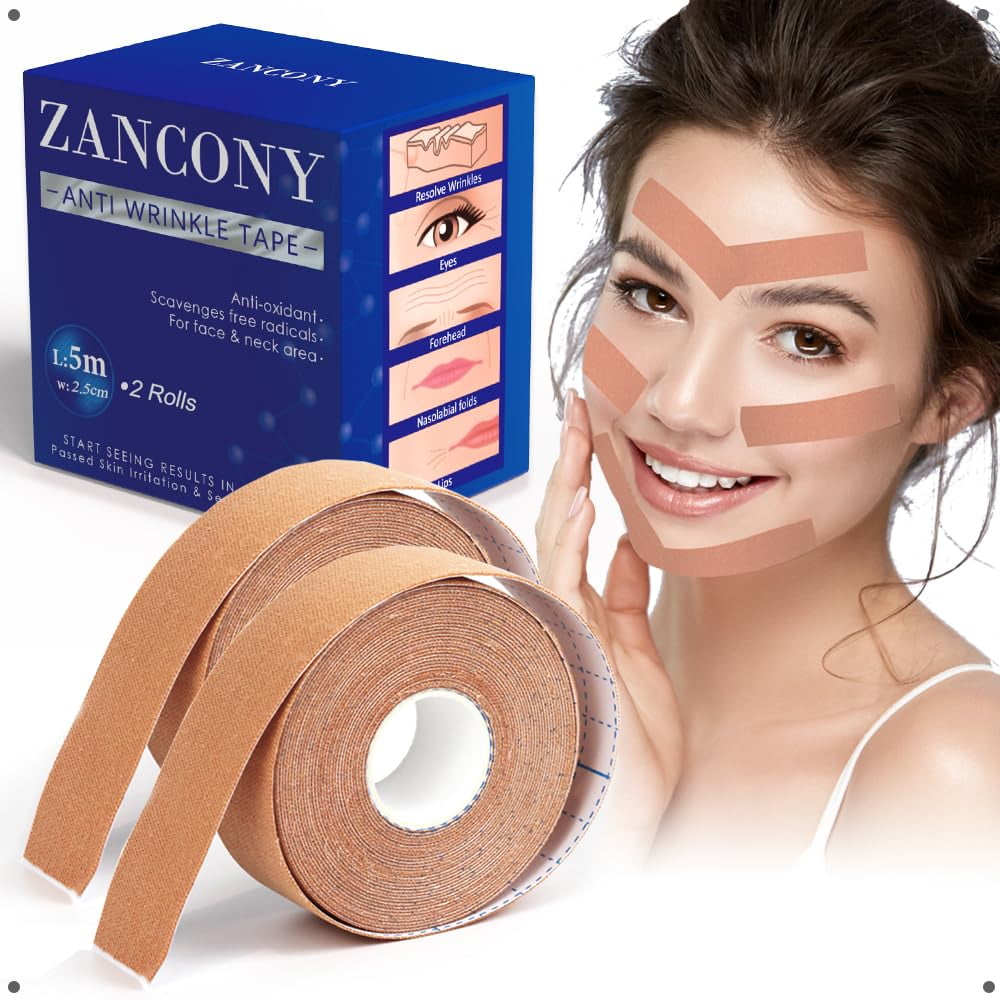 zancony Anti-Wrinkle Tape Facial AKF18 Myofascial Lift-Smoothes ...