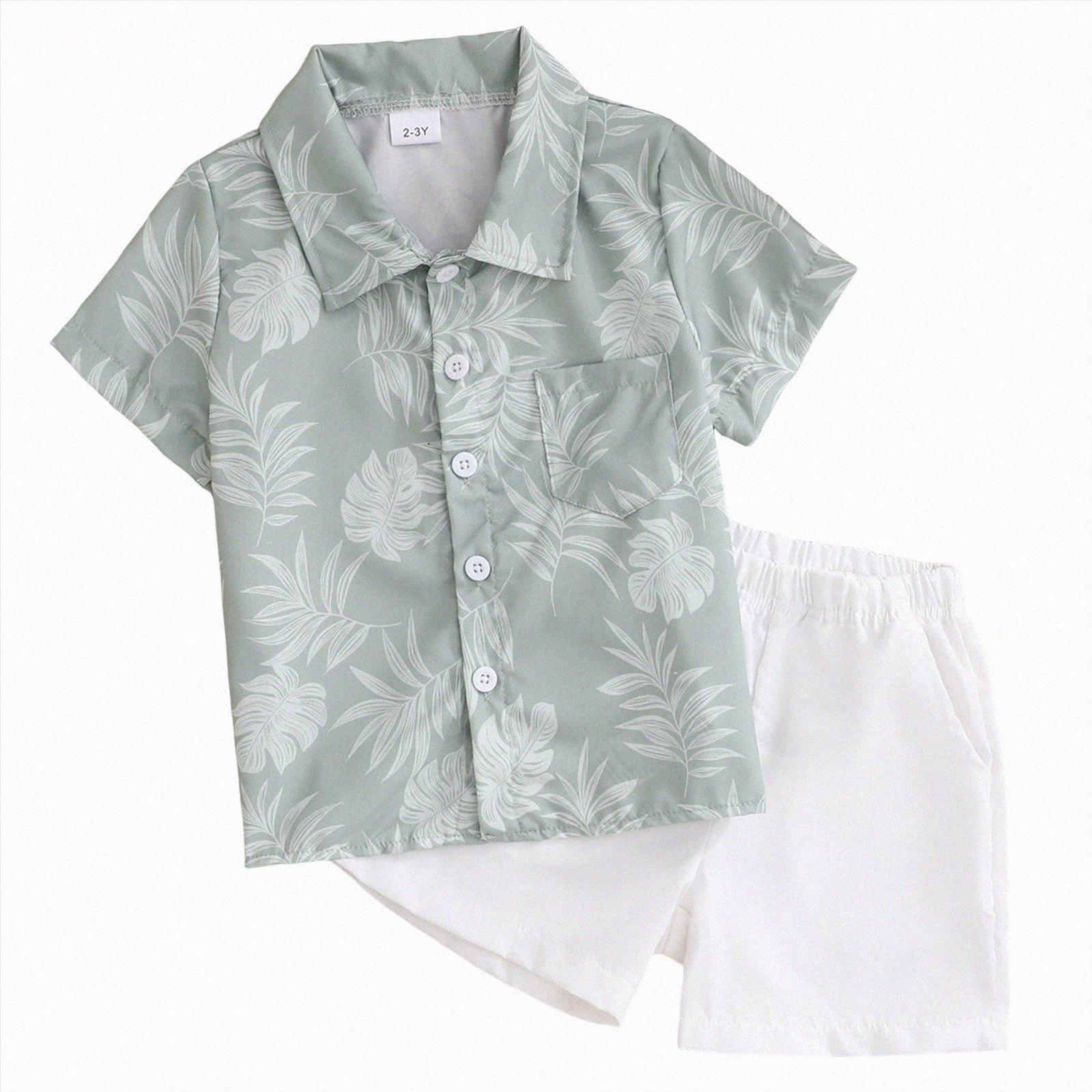 zaveiop Toddler Baby Boy Clothes Tropical Vacation Summer Outfits ...
