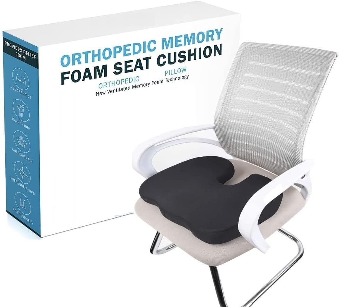 zaxty Coccyx Pillow Tailbone Pain Relief Sciatica and Lower Back ...