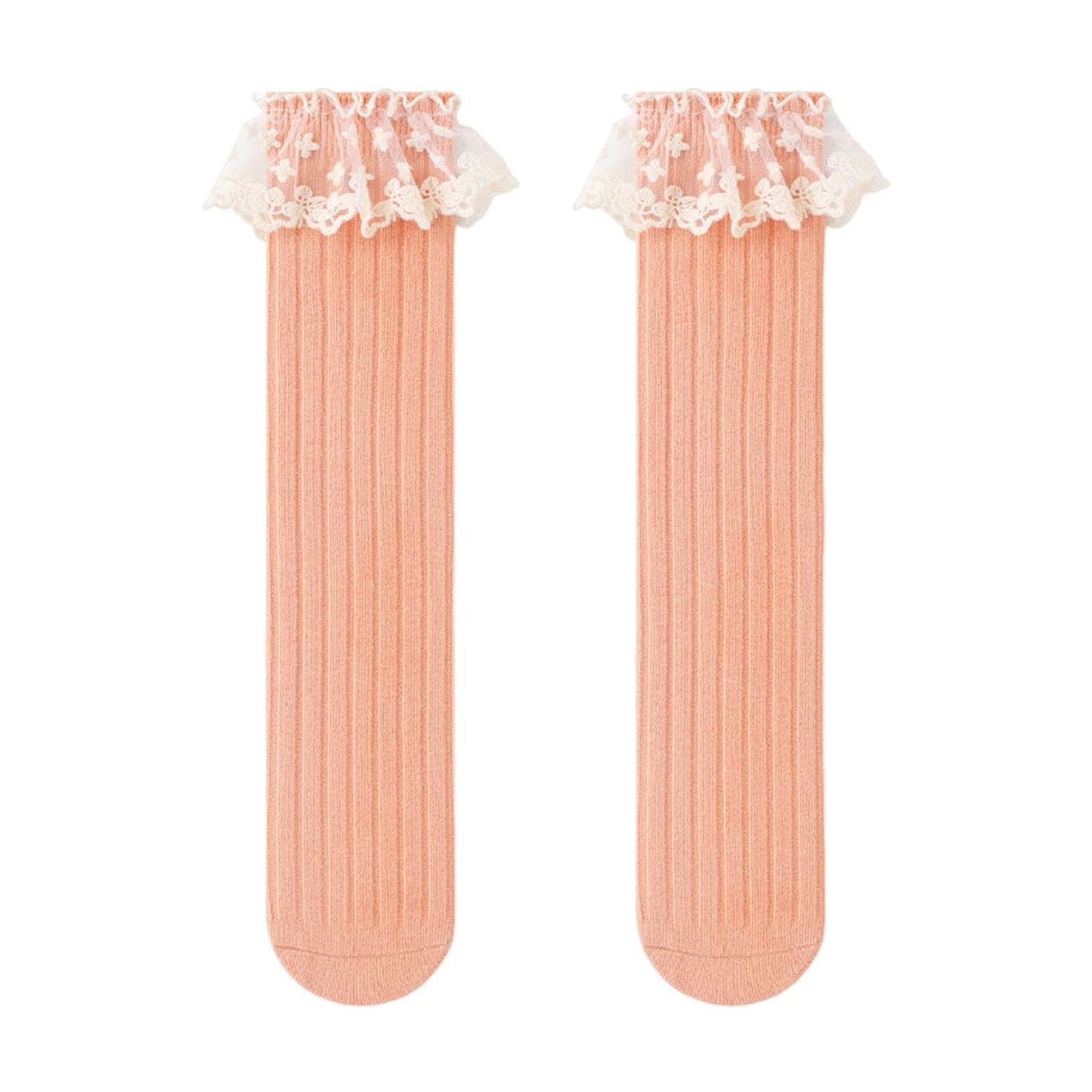 zbxnLI Girls Lace Cuff Socks Frilly Turn Ruffle Socks for Little Girls ...