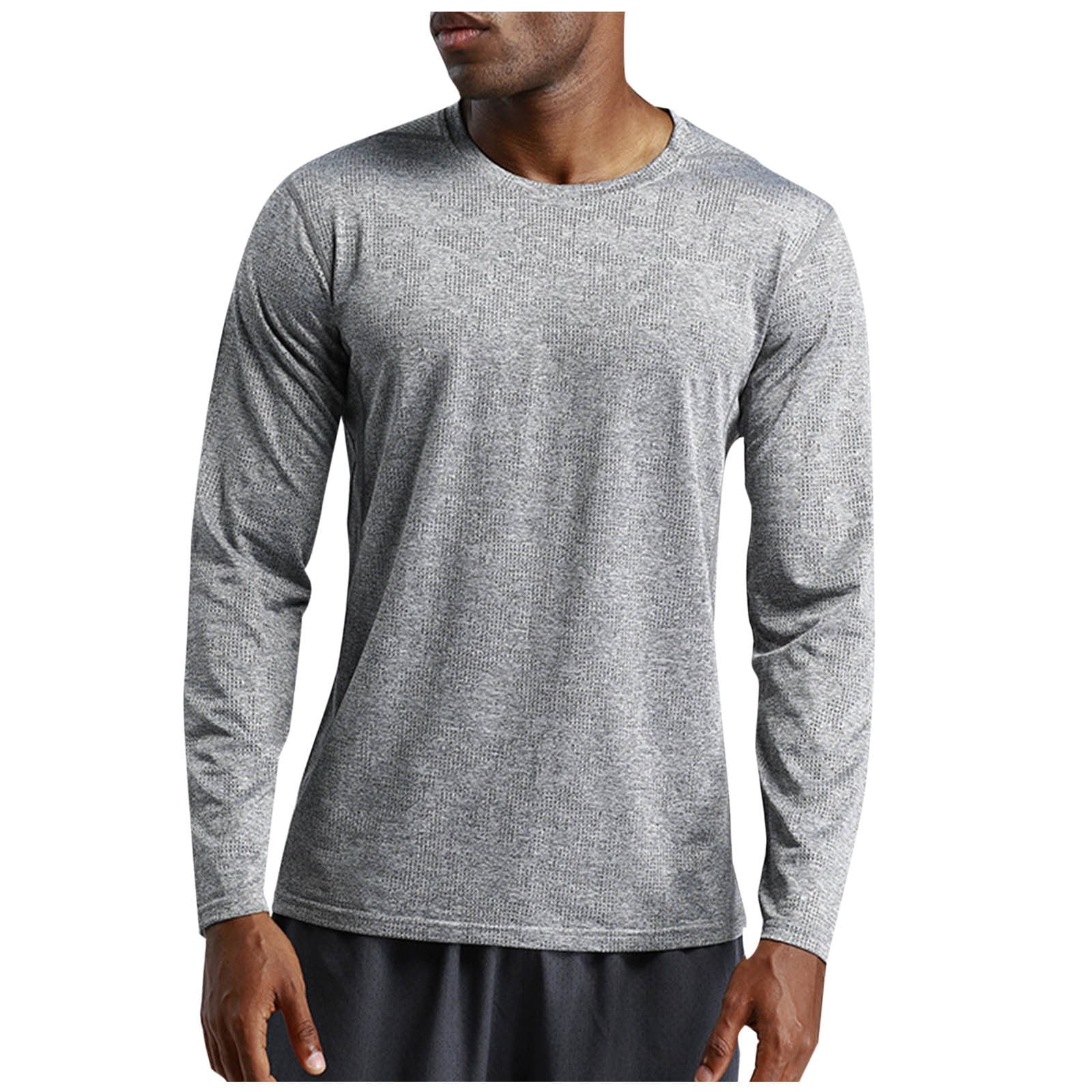 zbxnLI Mens Athletic Shirts Quick Dry Running Workout Exercise Shirt ...