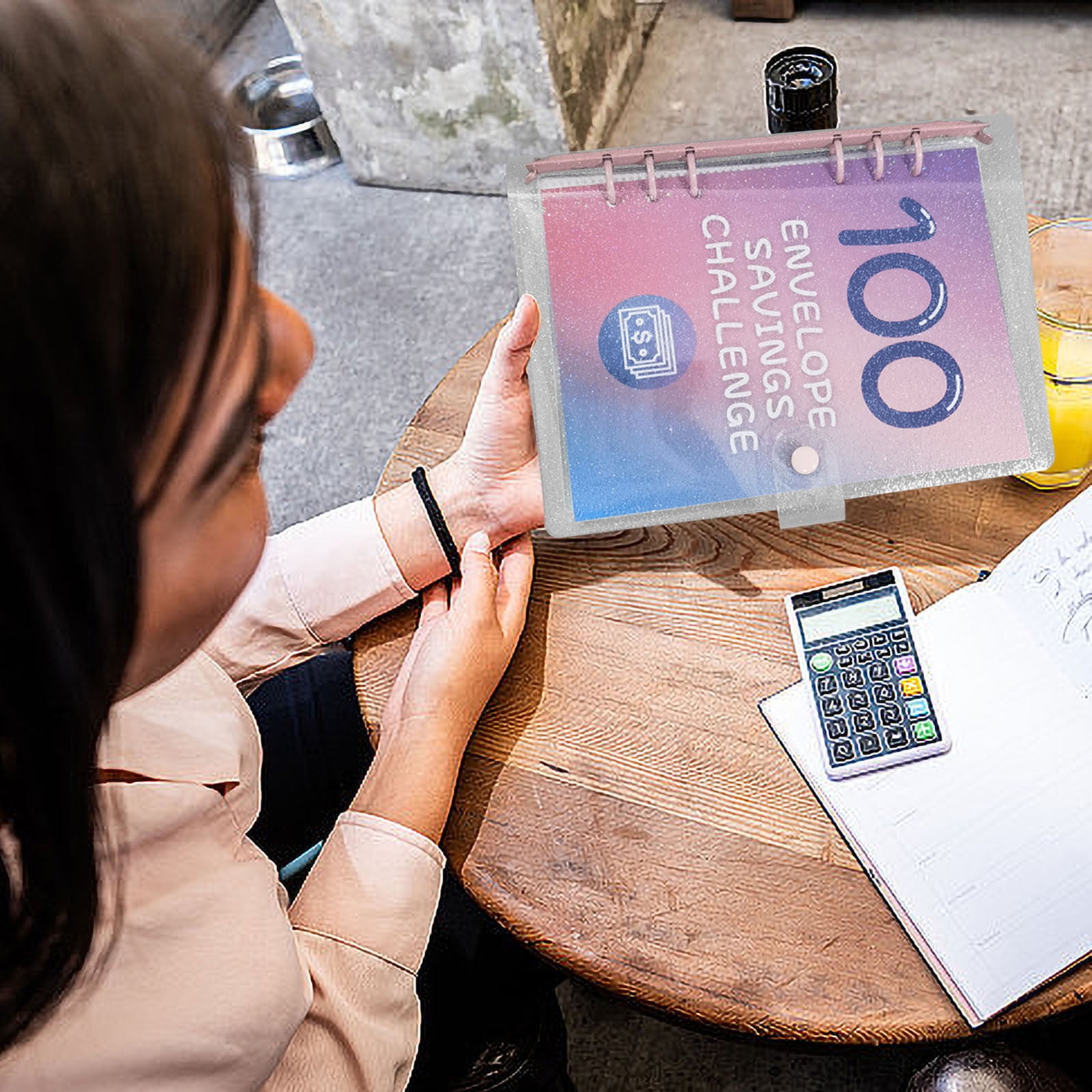 zcgoxvn 100 Envelope Challenge Binder subject notebook Note Book Note ...