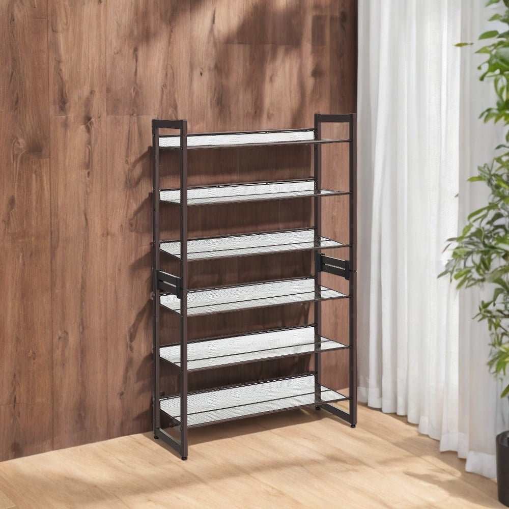 zdobiubiusky Shoe Rack Storage Metal Shoe Organizer Stand for Garage ...