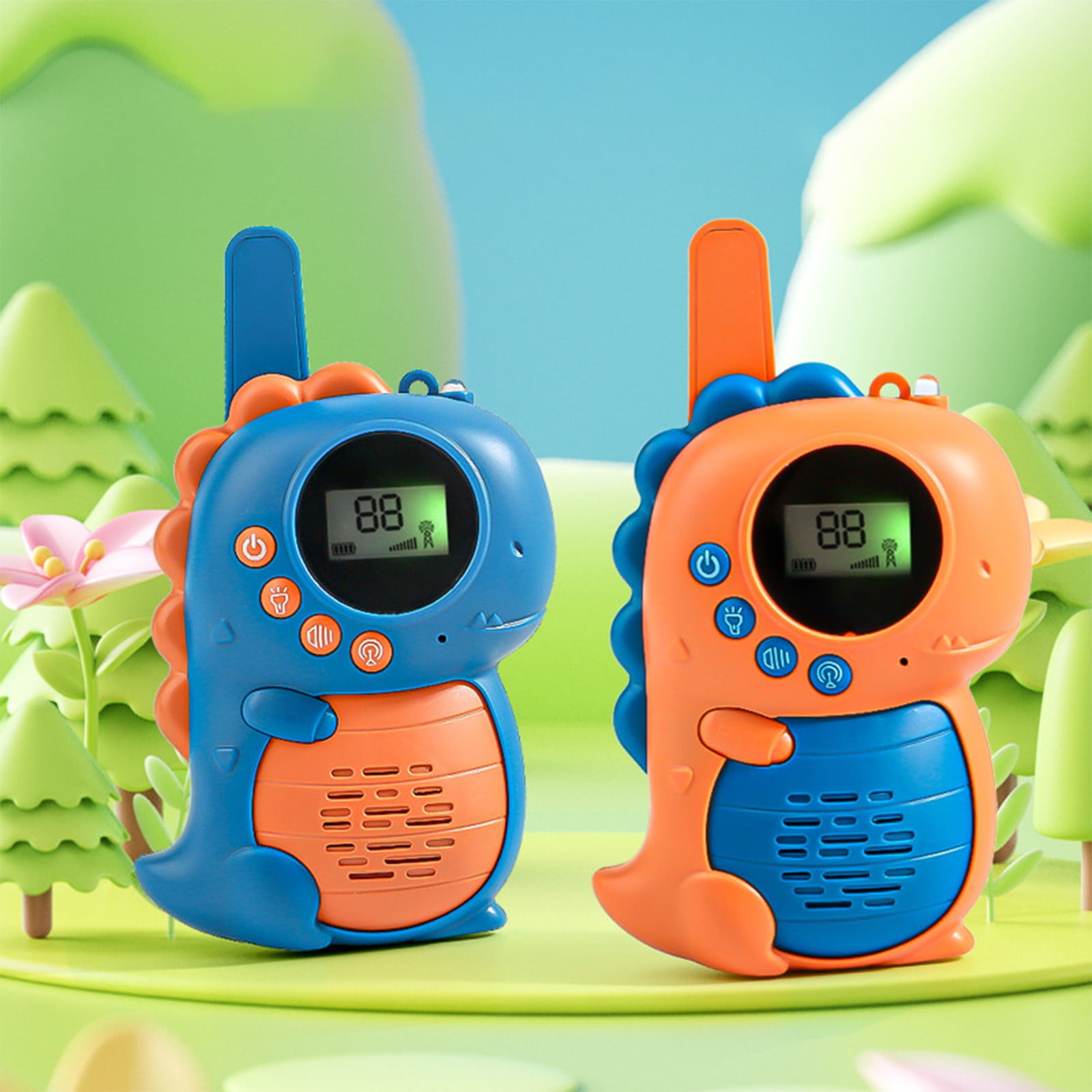 zdtodz Cute Dinosaur Wireless Talkie For Kids,Smart Walking Talking ...