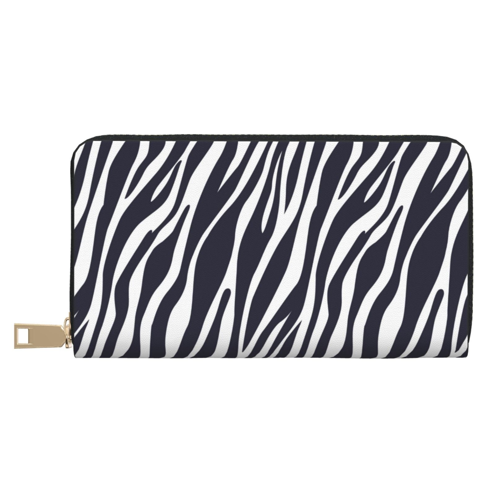 zebra print black white print Wallet Women, Leather Bifold Multi Card ...
