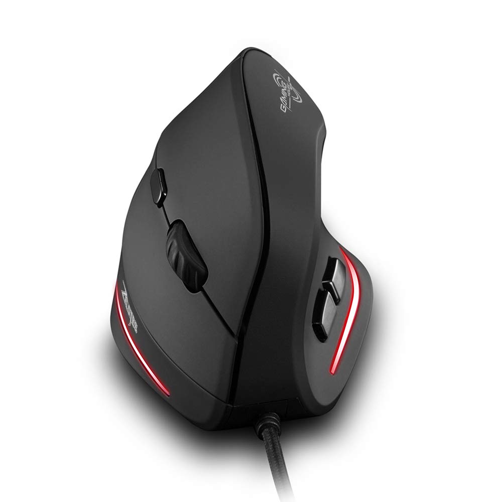 zelotes Ergonomic Mouse, Wired Vertical Mouse with 4 Adjustable DPI ...