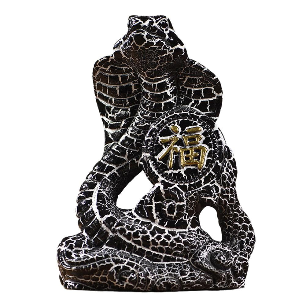zengyuanjie Searching Roads Snake Statue Small Wooden Feng Shui Snake ...