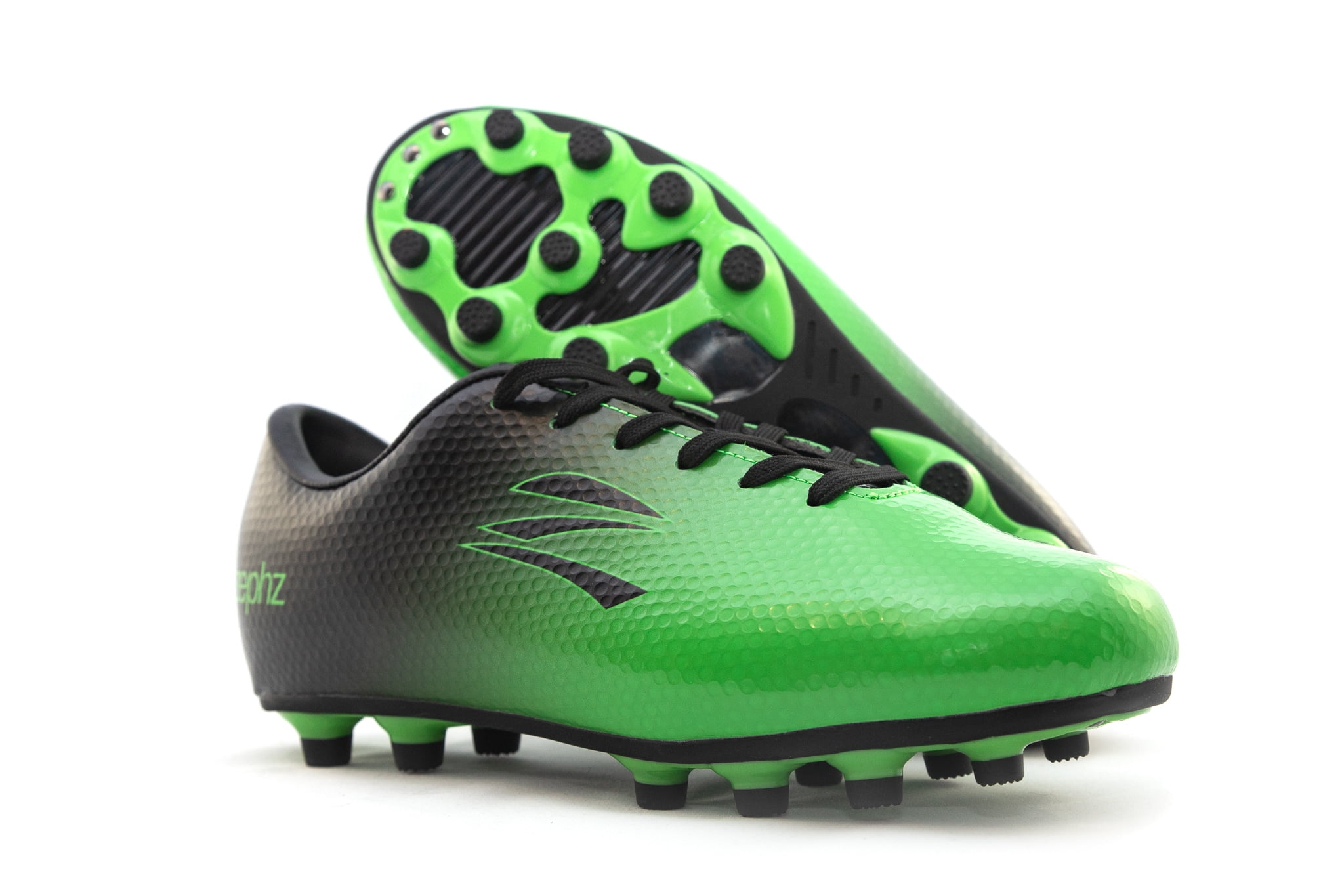 zephz Wide Traxx Soccer Cleat Lime Green/Black Youth 4EE - Walmart.com
